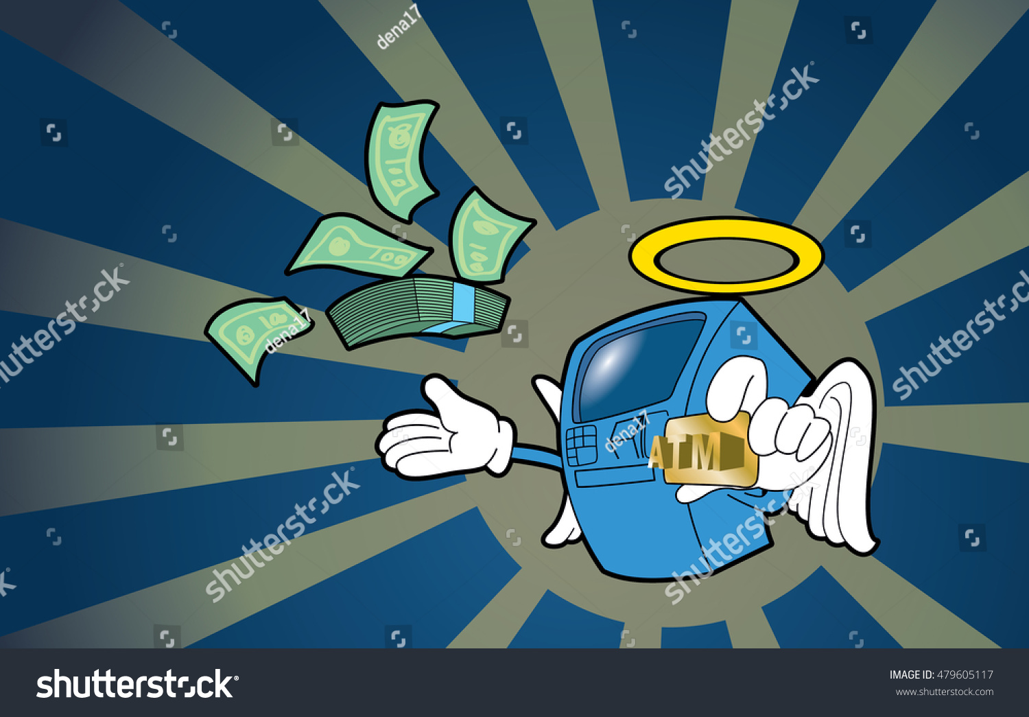 Automatic Teller Machine Cartoon Vector New 스톡 벡터(로열티 프리) 479605117 ...