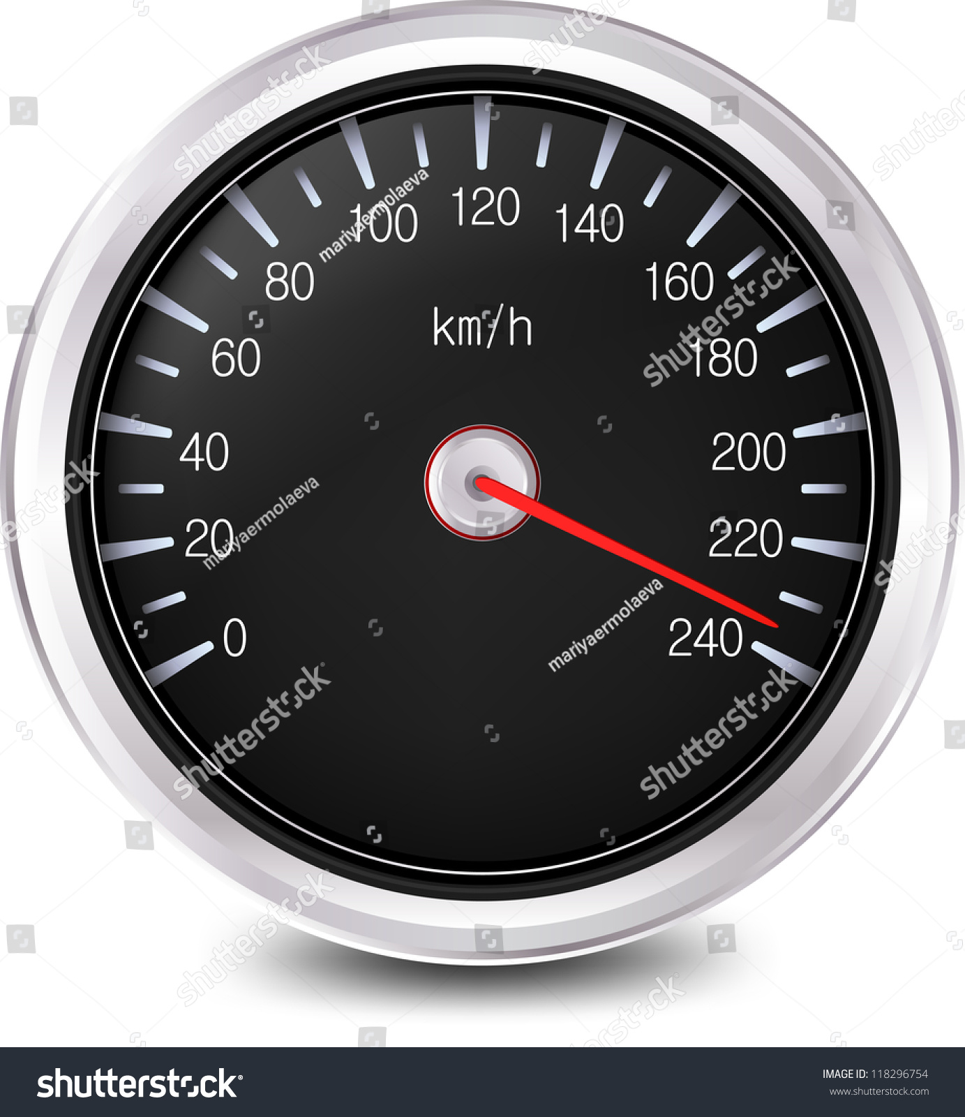 Automobile Speedometer Vector Illustration Stock Vector (Royalty Free ...