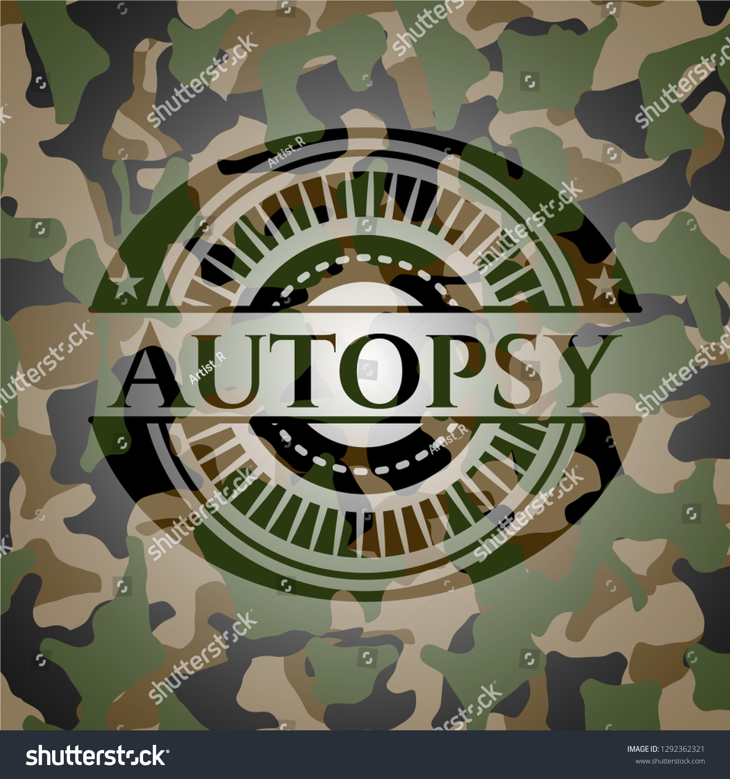 Autopsy On Camouflaged Texture Stock Vector (Royalty Free) 1292362321 ...