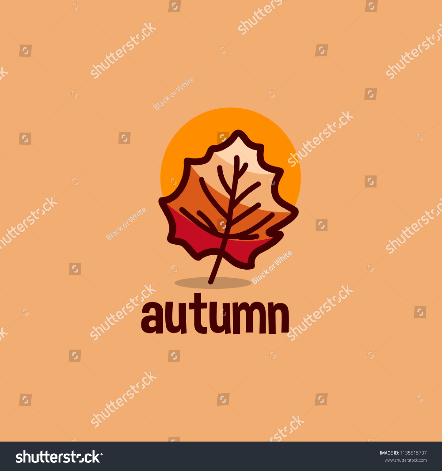Autumn Logo Design Stock Vector (Royalty Free) 1135515707 | Shutterstock
