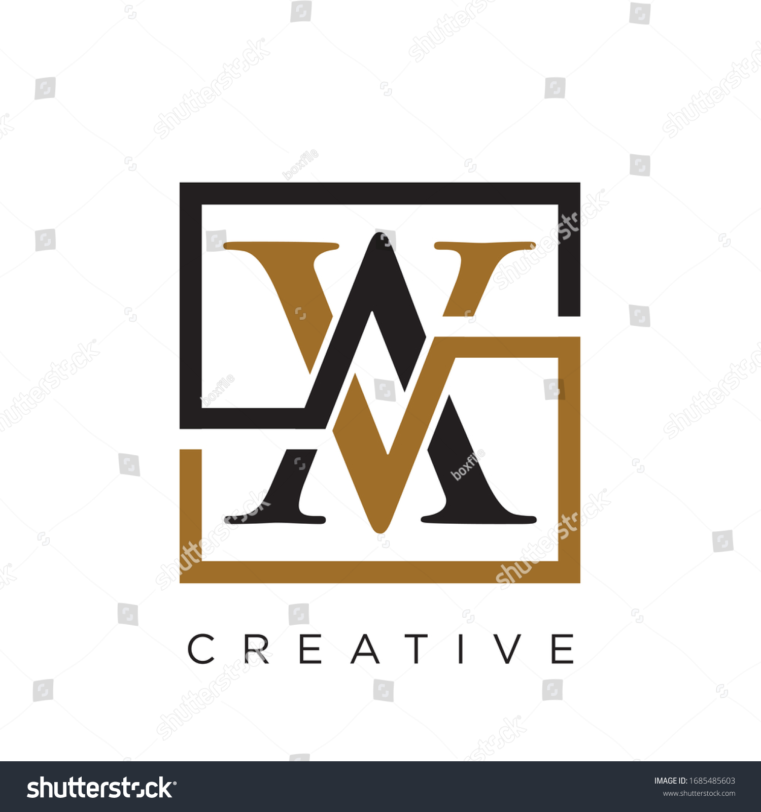 Av Logo Design Vector Icon Symbol Stock Vector (Royalty Free) 1685485603