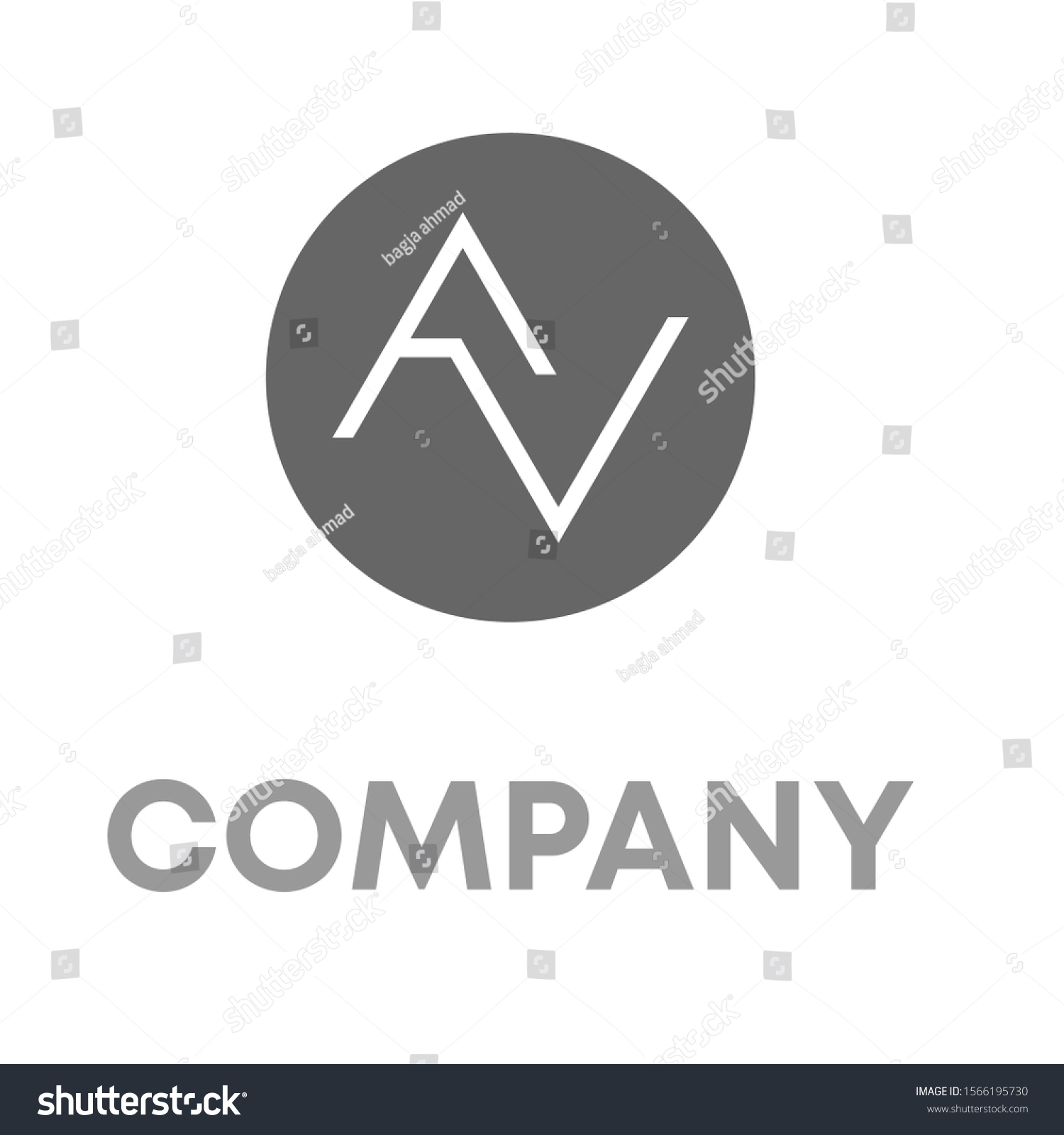 Av Logo Vector Design Template Sign Stock Vector (Royalty Free ...