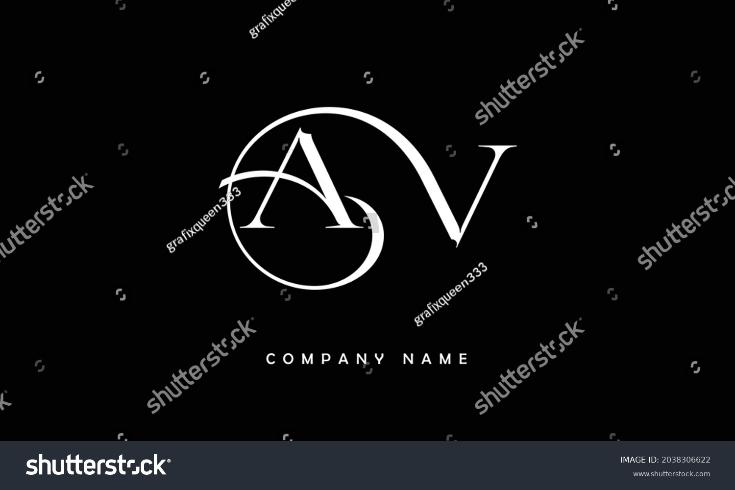 Av Va Alphabets Letters Logo Monogram Stock Vector (Royalty Free ...