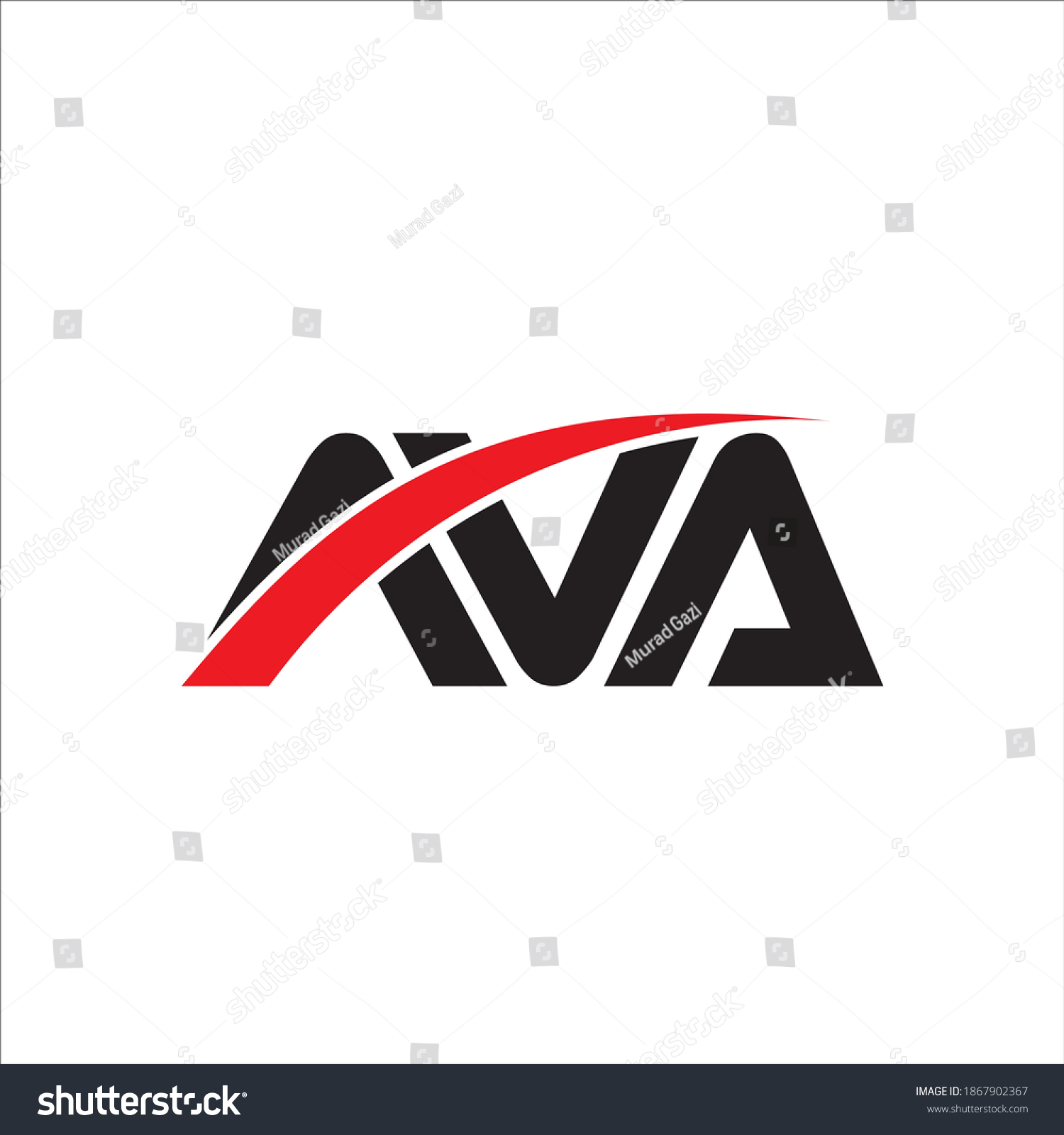 Ava Letter Vector Logo Design Stock Vector (Royalty Free) 1867902367 ...