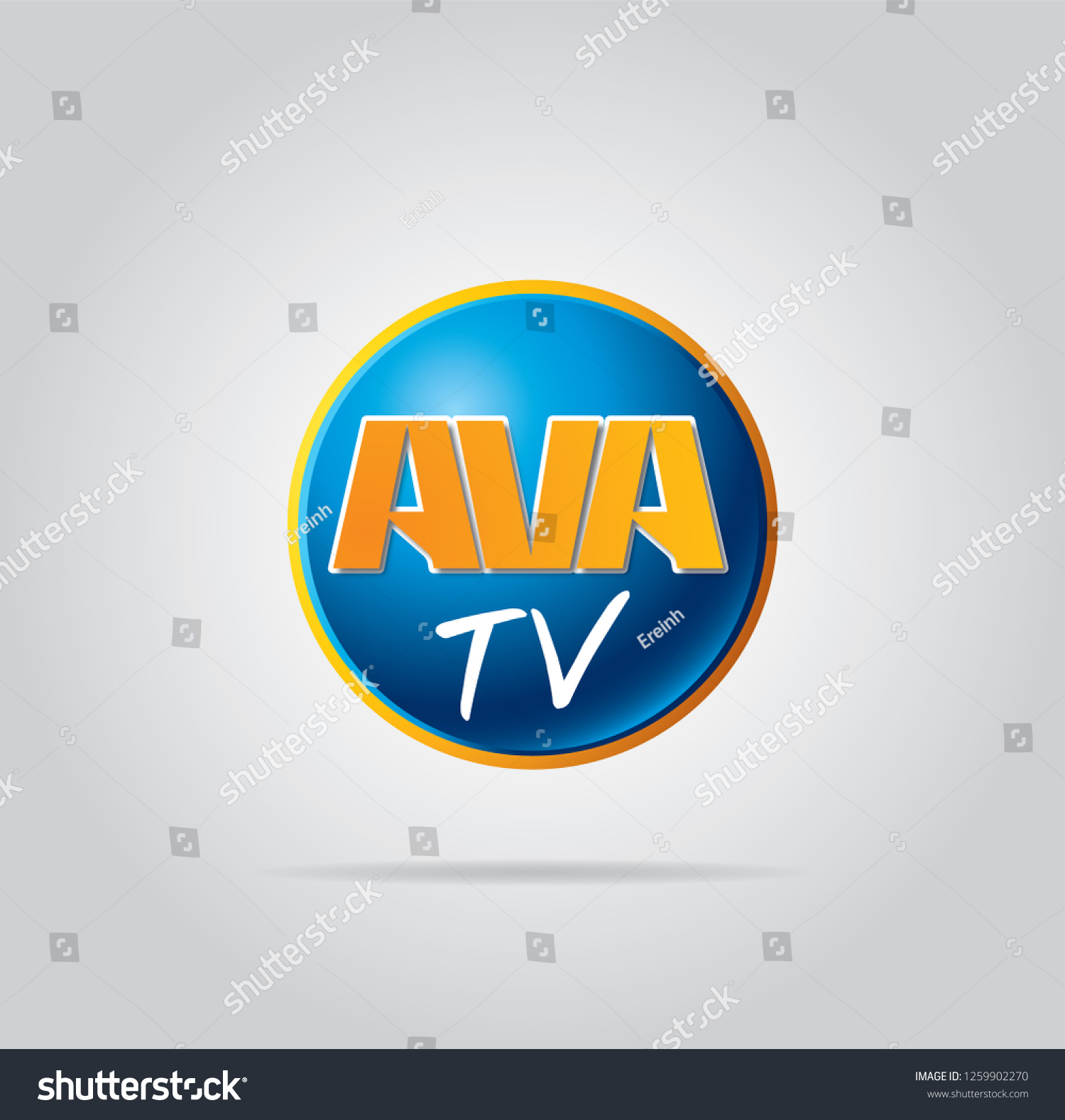 Ava Tv 3d Logo Design Vector 스톡 벡터(로열티 프리) 1259902270 | Shutterstock