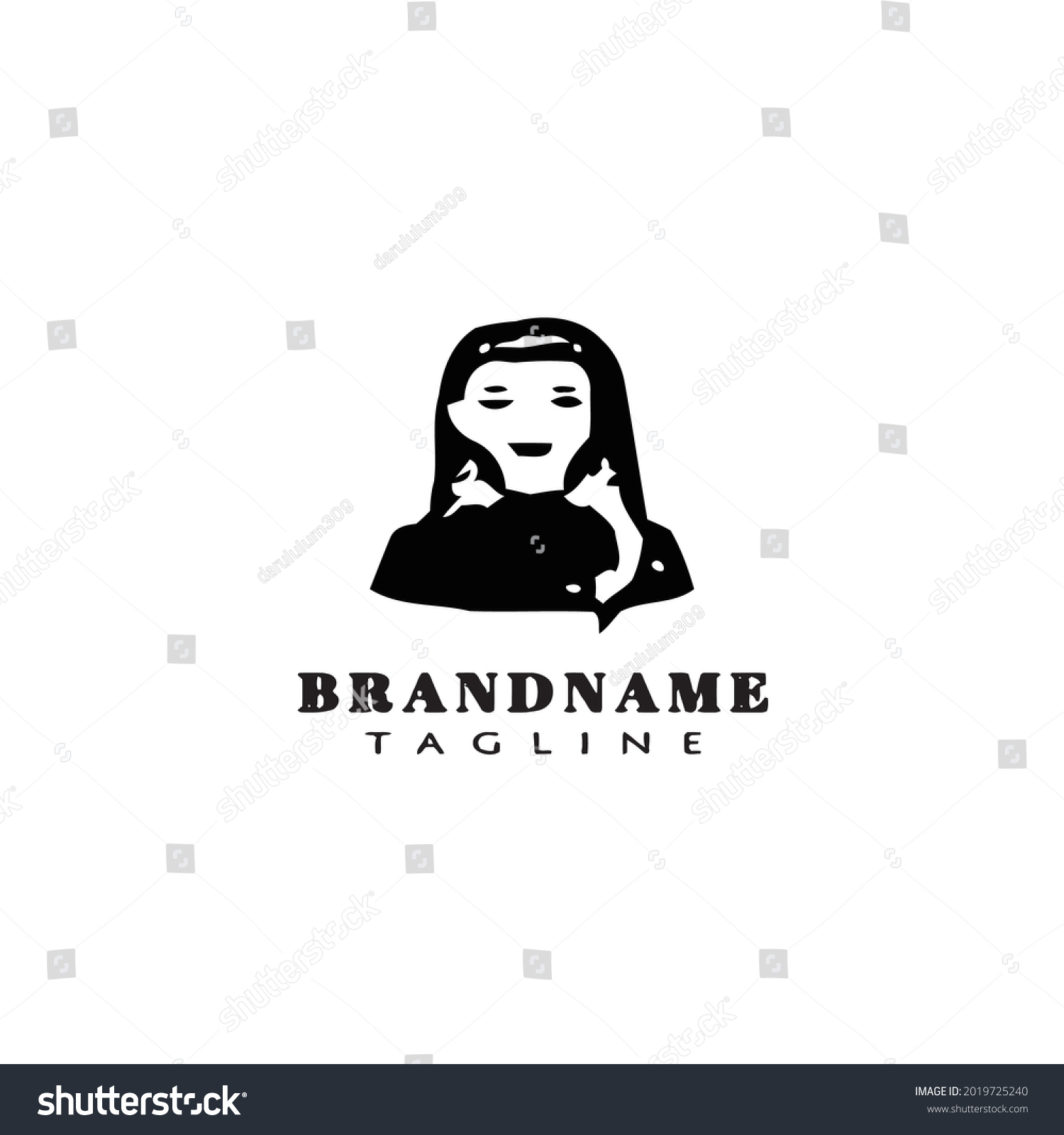 Avatar Logo Icon Design Template Modern Stock Vector (Royalty Free ...