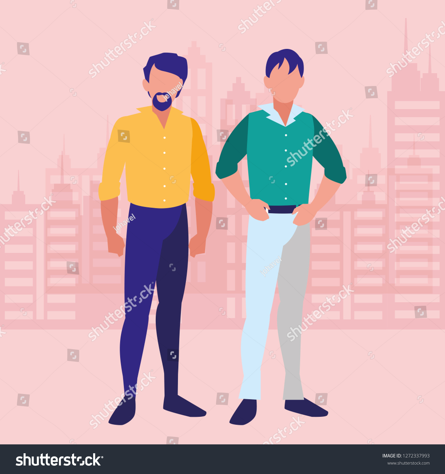 Avatar Men Design Stock Vector (Royalty Free) 1272337993 | Shutterstock