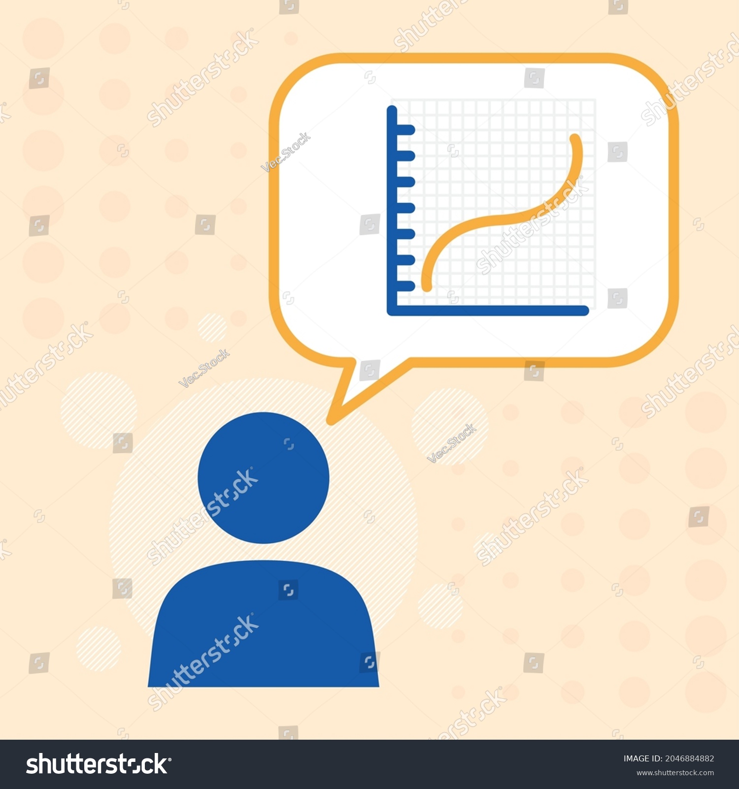 Avatar Person Data Chart Stock Vector (Royalty Free) 2046884882 ...
