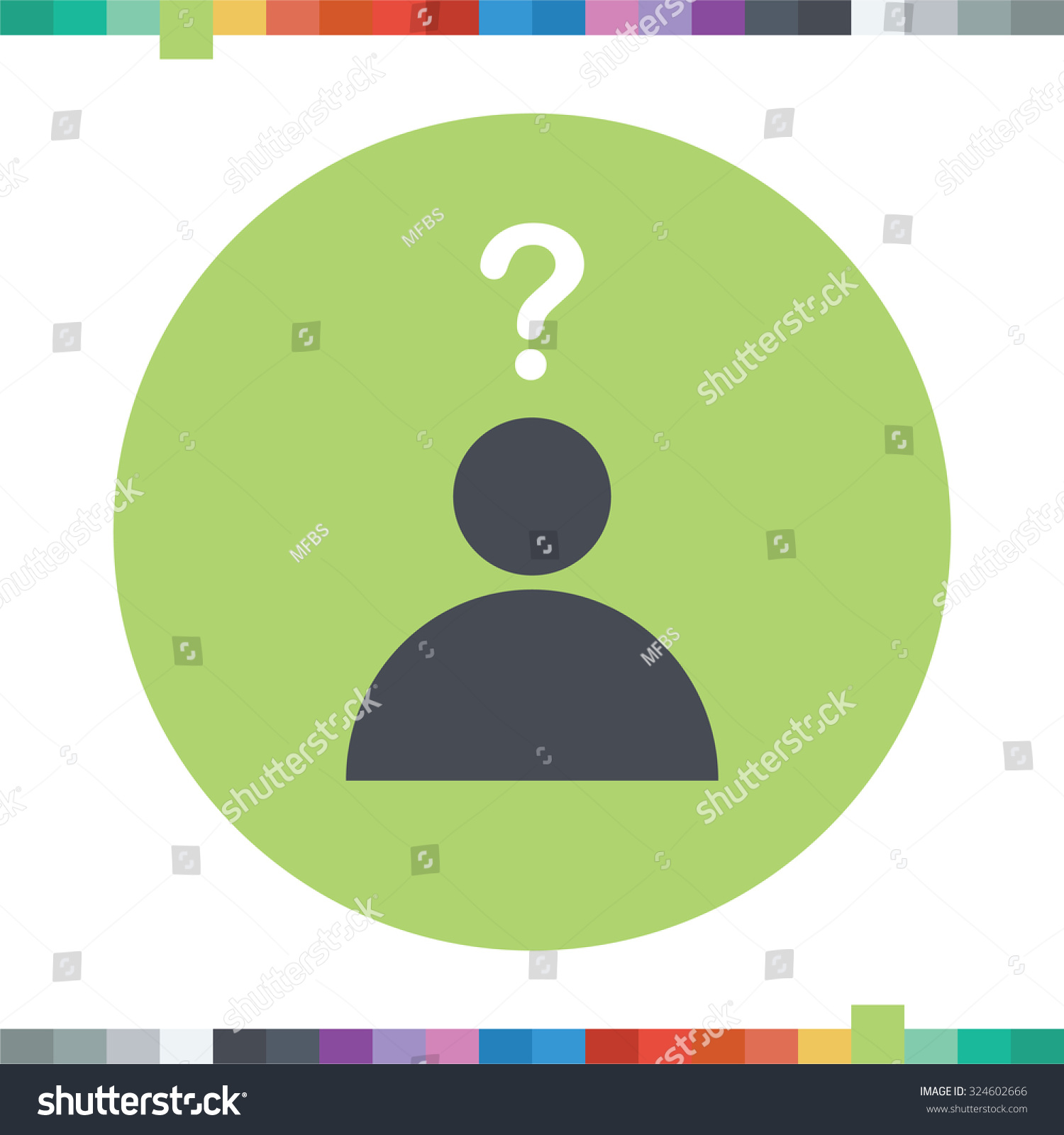 Avatar Question Mark Icon Stock Vector (Royalty Free) 324602666 ...