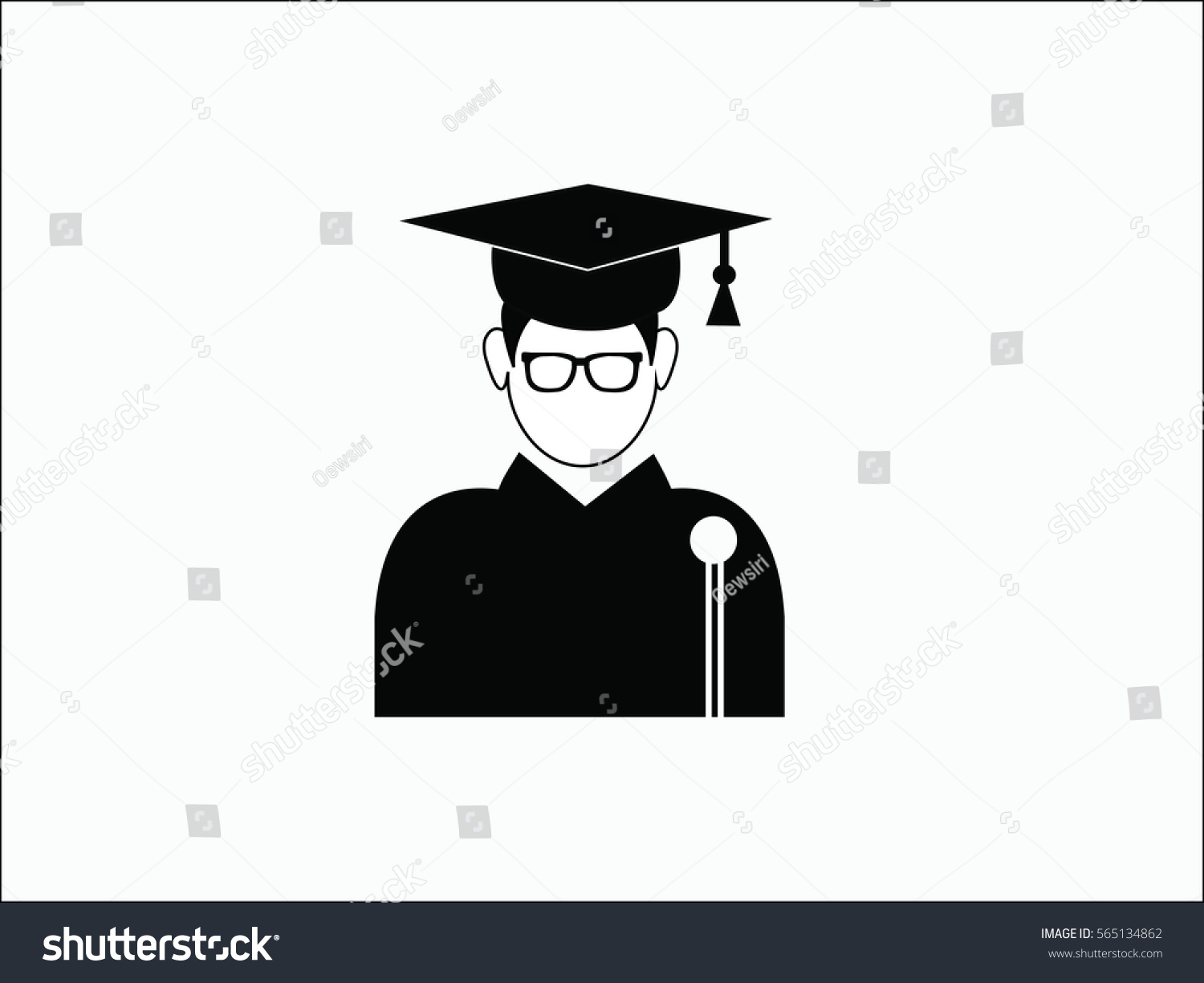 Avatar Graduation Cap Icon: เวกเตอร์สต็อก (ปลอดค่าลิขสิทธิ์) 565134862 ...