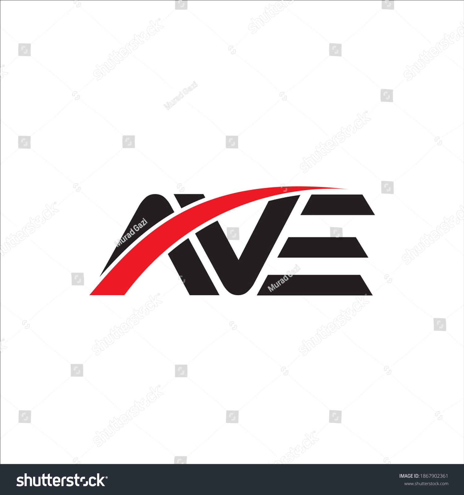Ave Letter Vector Logo Design Stock Vector (Royalty Free) 1867902361