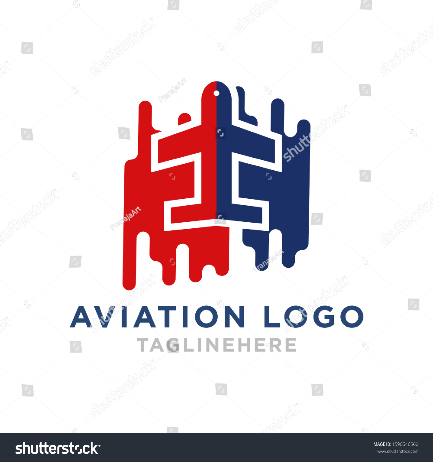 Aviation Icon Logo Design Vector Stock Vector (Royalty Free) 1590546562 ...