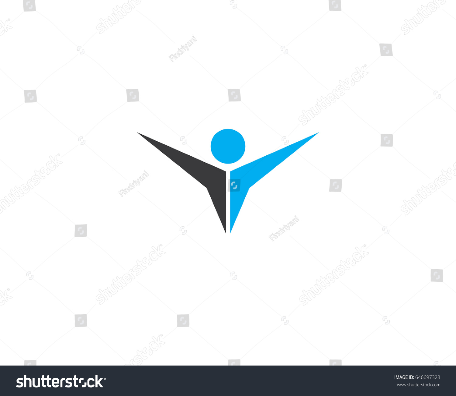 Aviation People Logo Stock Vector (Royalty Free) 646697323