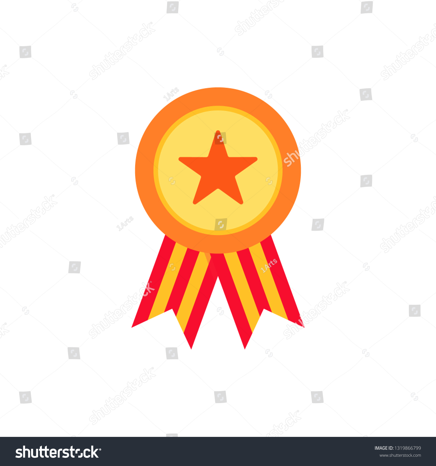 Award Icon Simple Flat Vector Illustration Stock Vector (Royalty Free ...