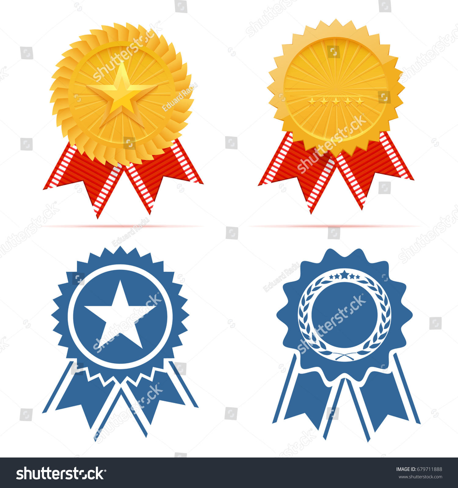 Award Ribbon Stock Vector (Royalty Free) 679711888