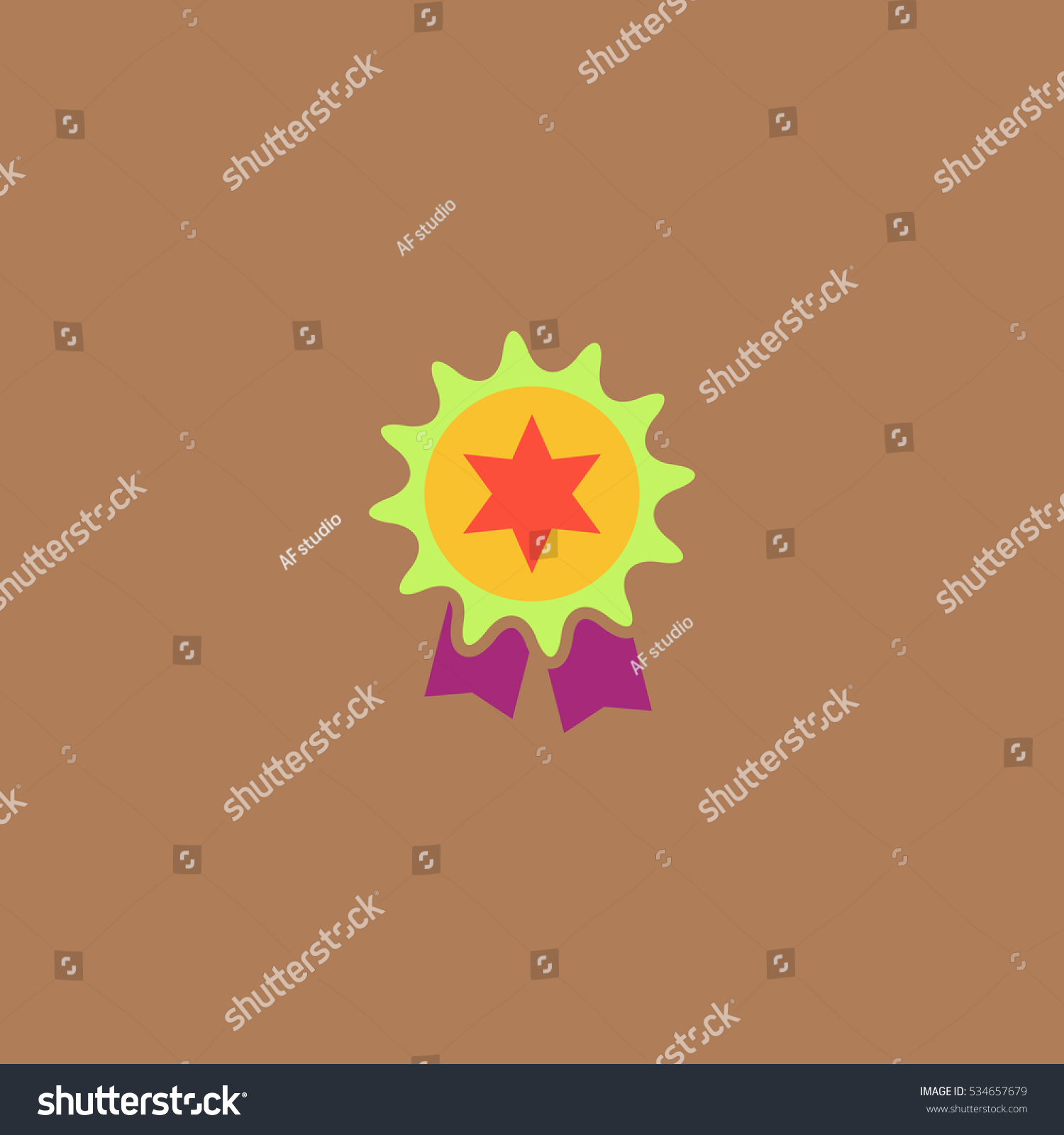 Award Simple Vector Color Icon: เวกเตอร์สต็อก (ปลอดค่าลิขสิทธิ์ ...