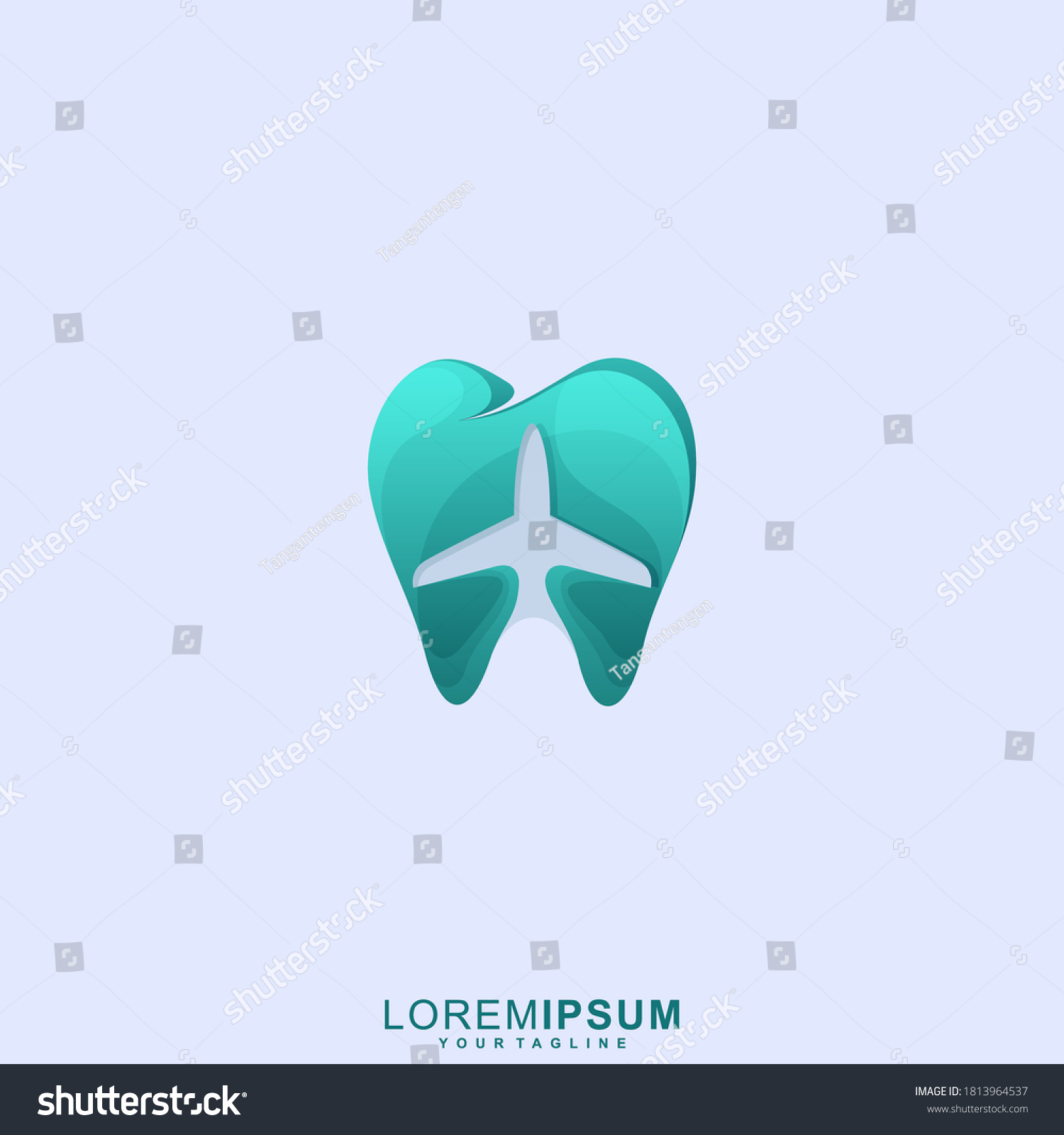 Awesome Tooth Plane Premium Logo Stock Vector (Royalty Free) 1813964537 ...