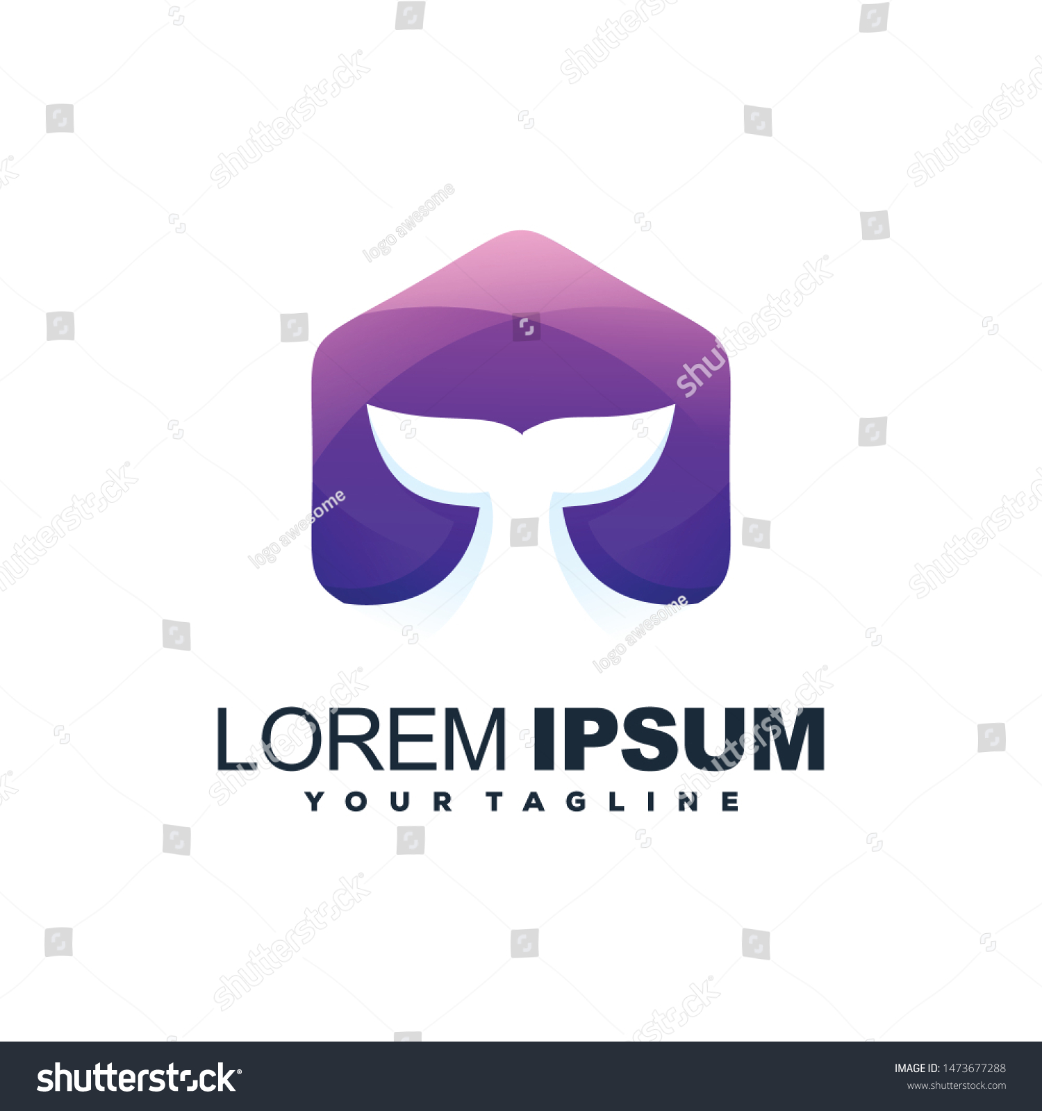Awesome Whale Tale Logo Design Stock Vector (Royalty Free) 1473677288 ...