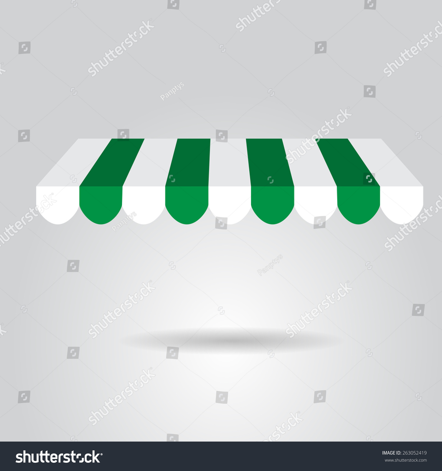 Awning Vector Illustration Stock Vector (Royalty Free) 263052419
