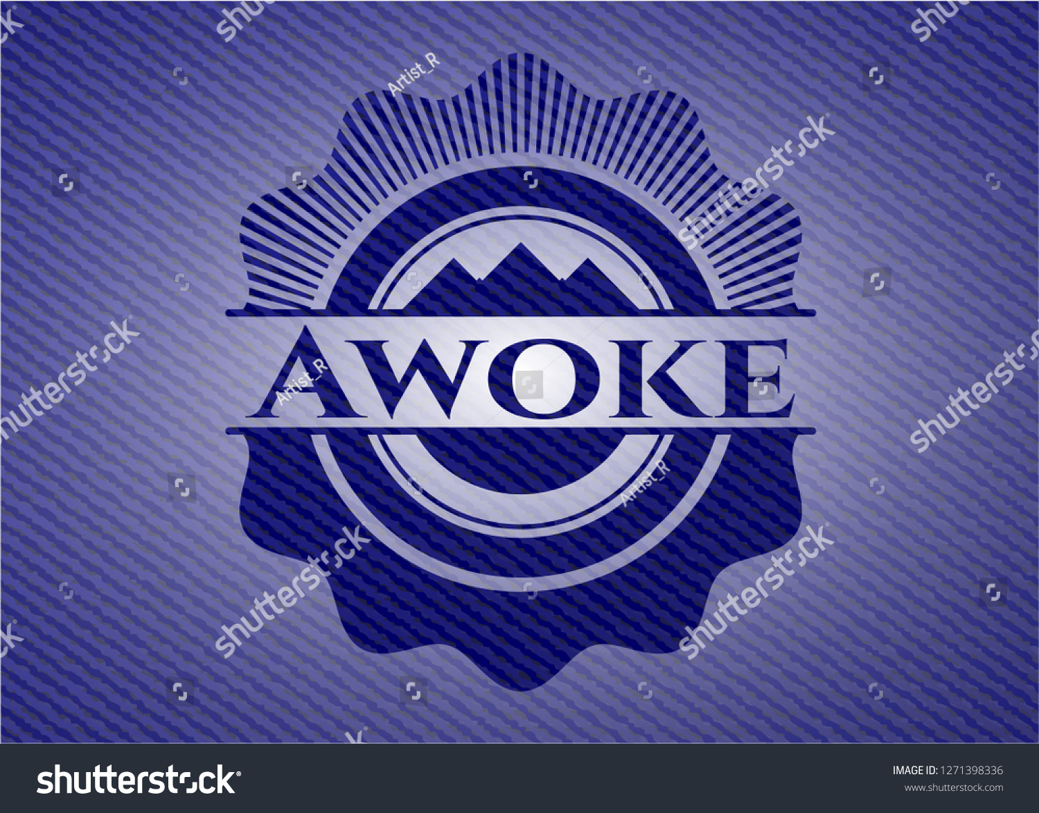 Awoke Denim Background Stock Vector (Royalty Free) 1271398336 ...