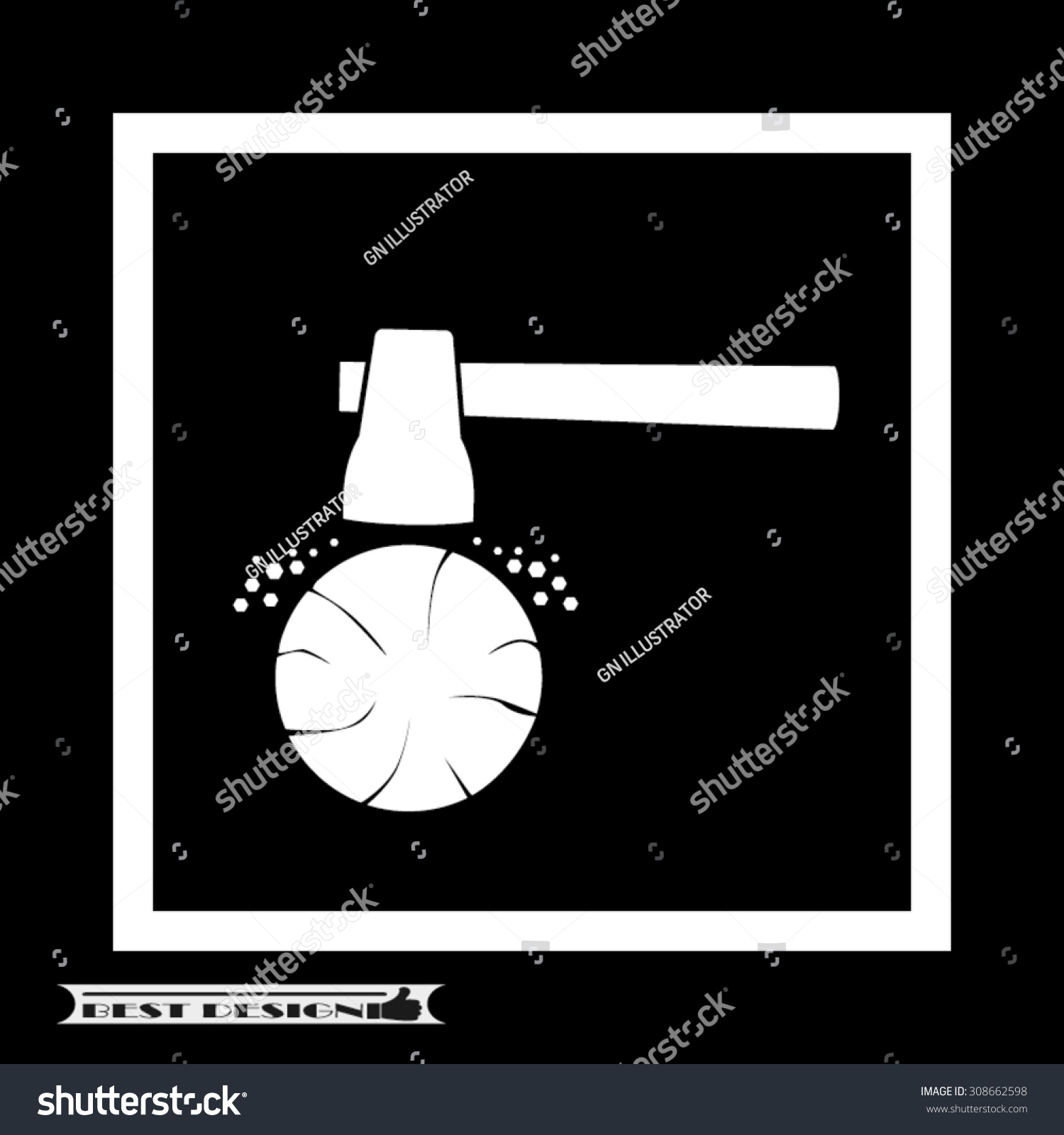 Axe Tree Stock Vector (Royalty Free) 308662598 | Shutterstock
