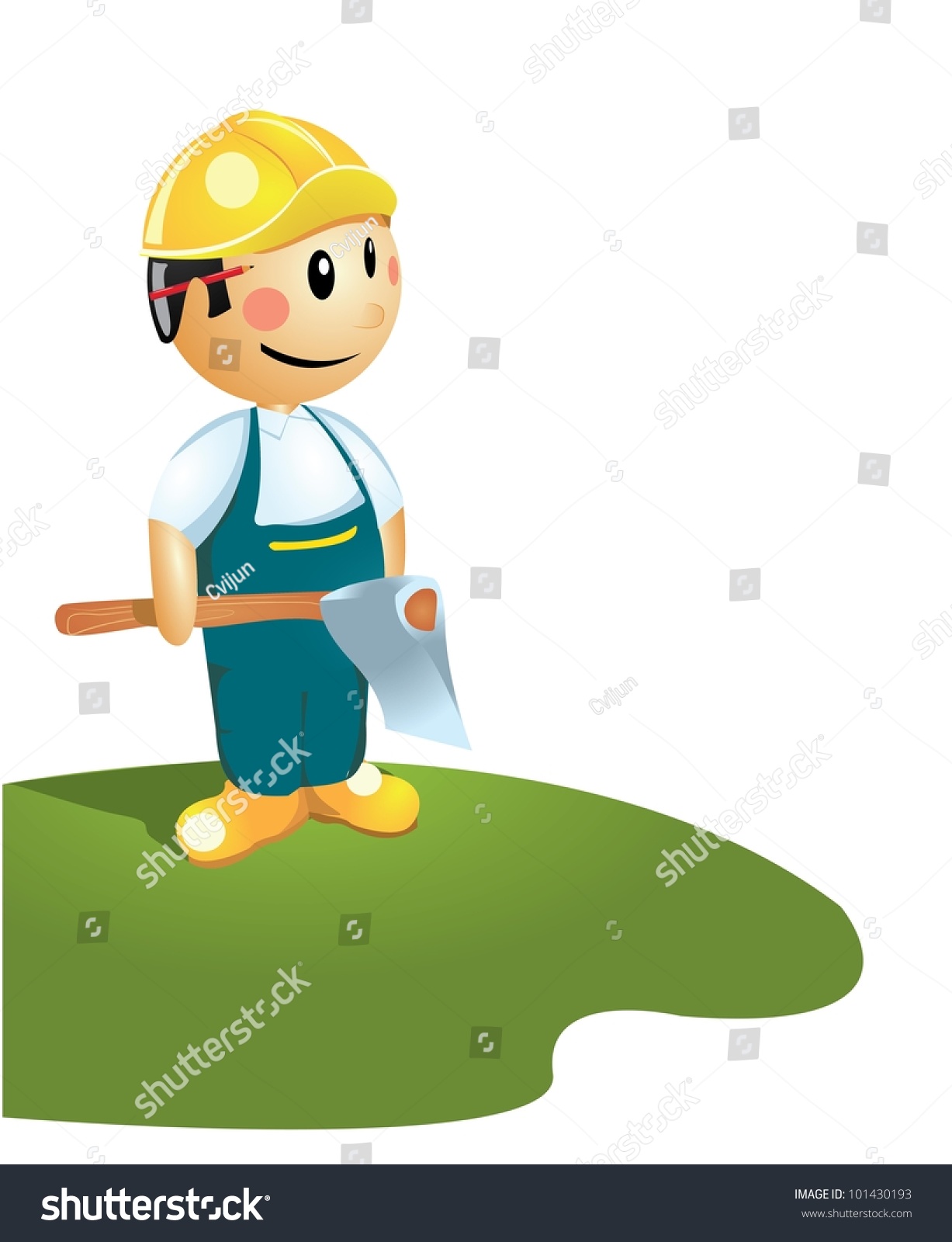 Axeman Cartoon Illustration: vector de stock (libre de regalías ...