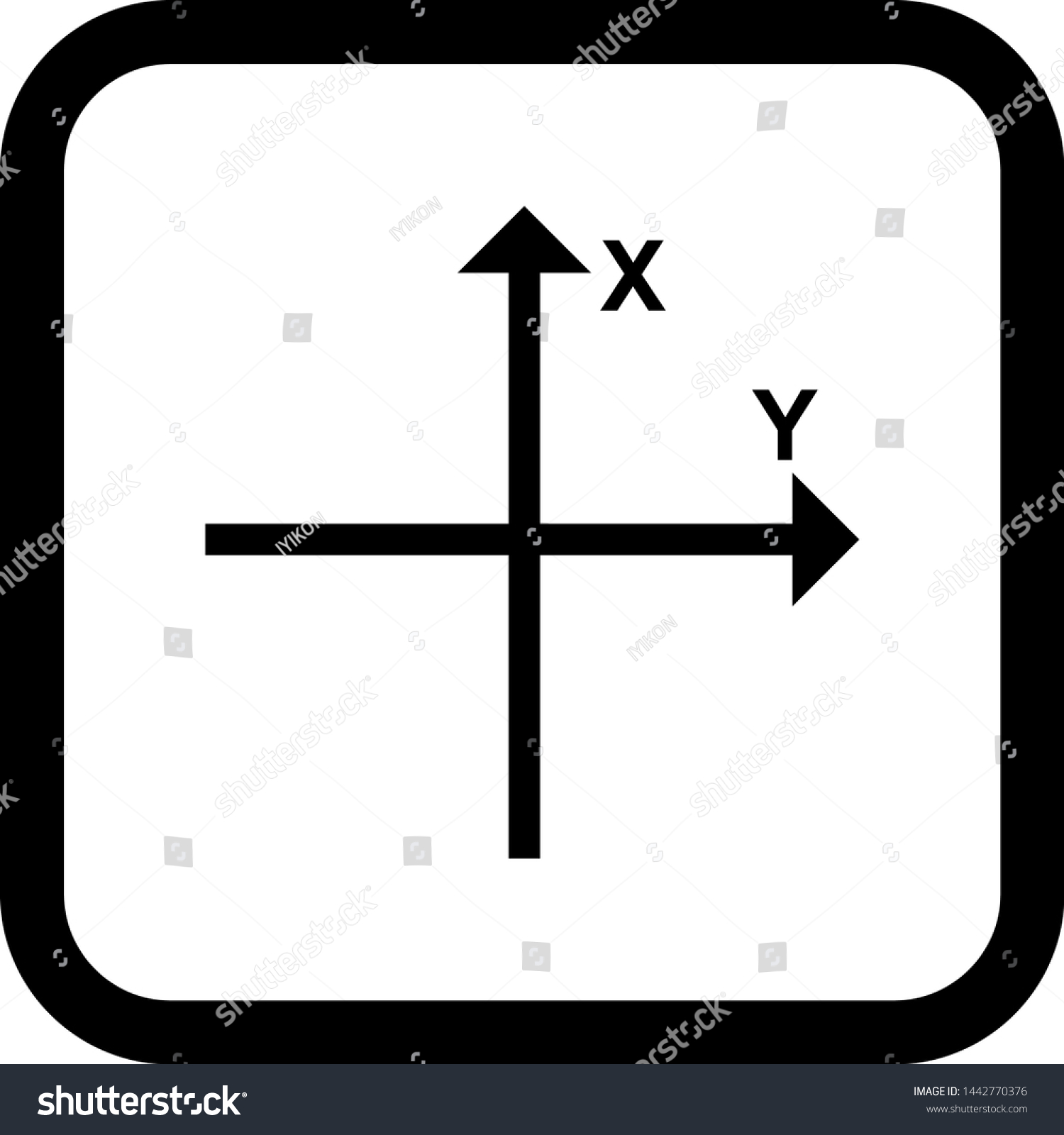 Axis Icon Trendy Style Isolated Background Stock Vector (Royalty Free) 1442770376 | Shutterstock