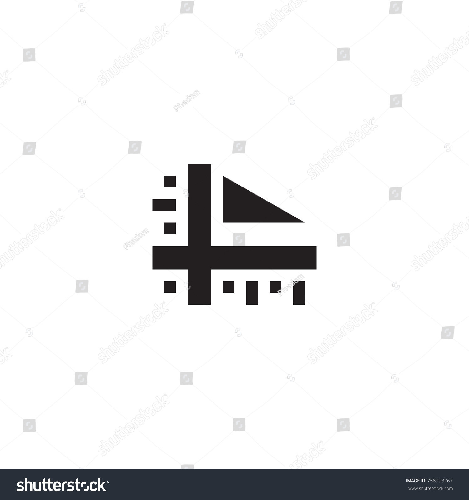 Axis X Y Icon Stock Vector (Royalty Free) 758993767