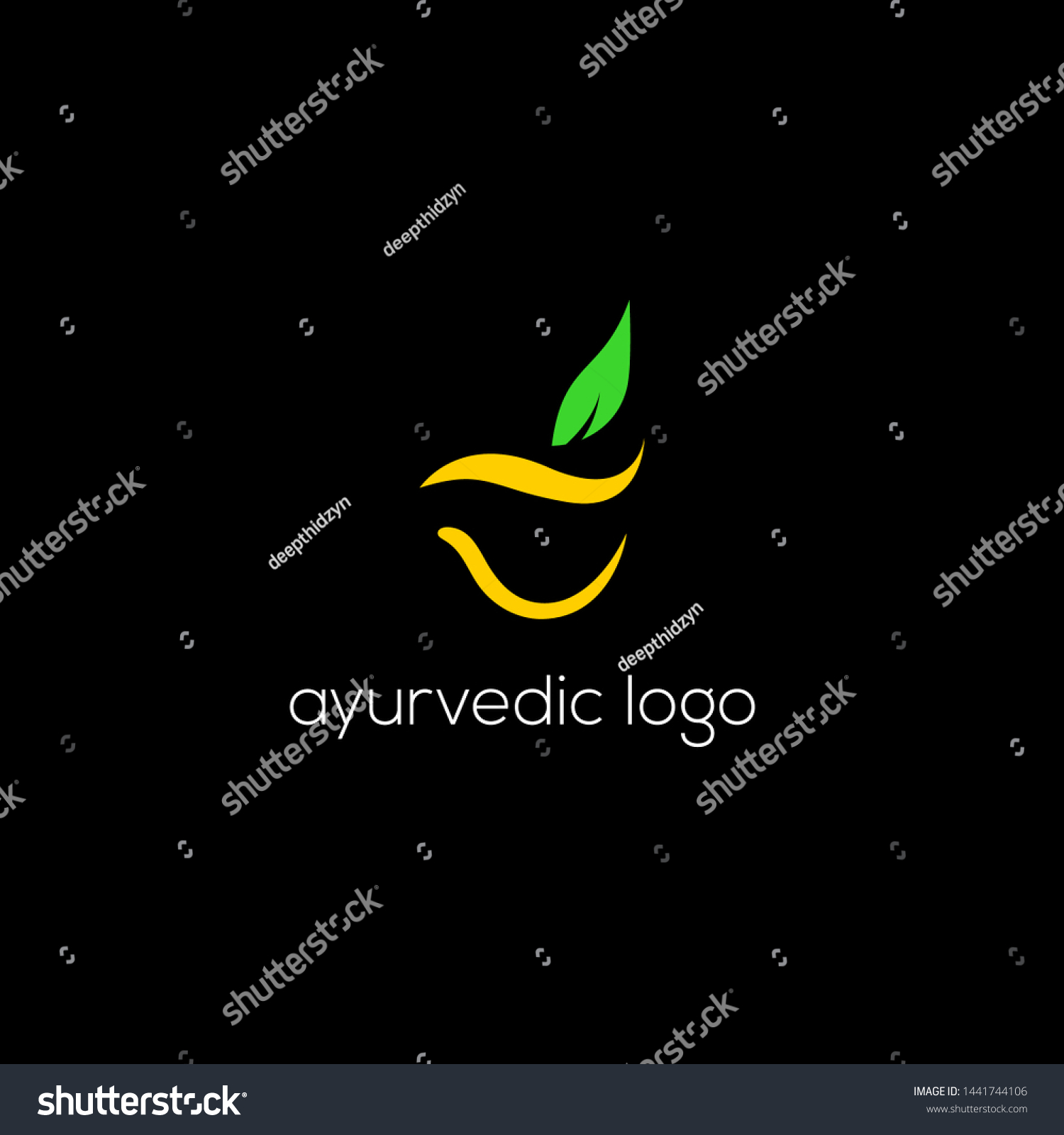Ayurveda Logo Design Template Vector Stock Vector (Royalty Free ...