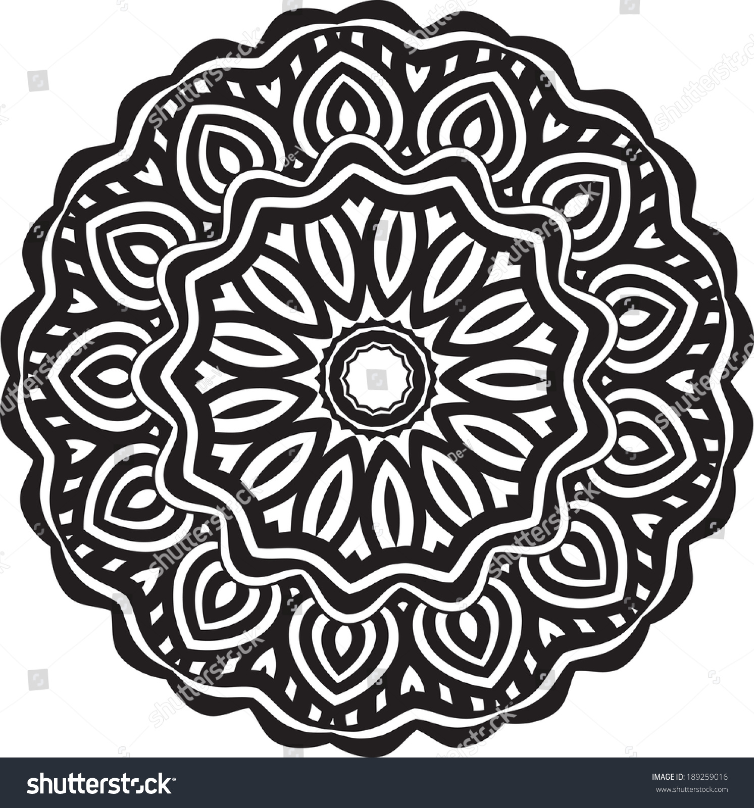 Aztec Ancient Amulet Stylization Art Vector Stock Vector (Royalty Free ...