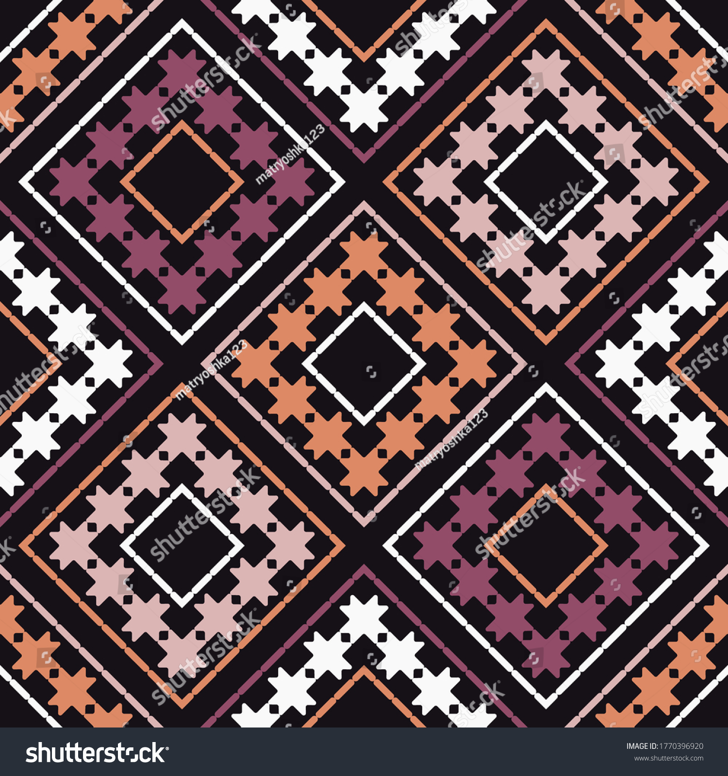 Aztec Elements Design Manual Hatching Geometry Stock Vector (Royalty ...