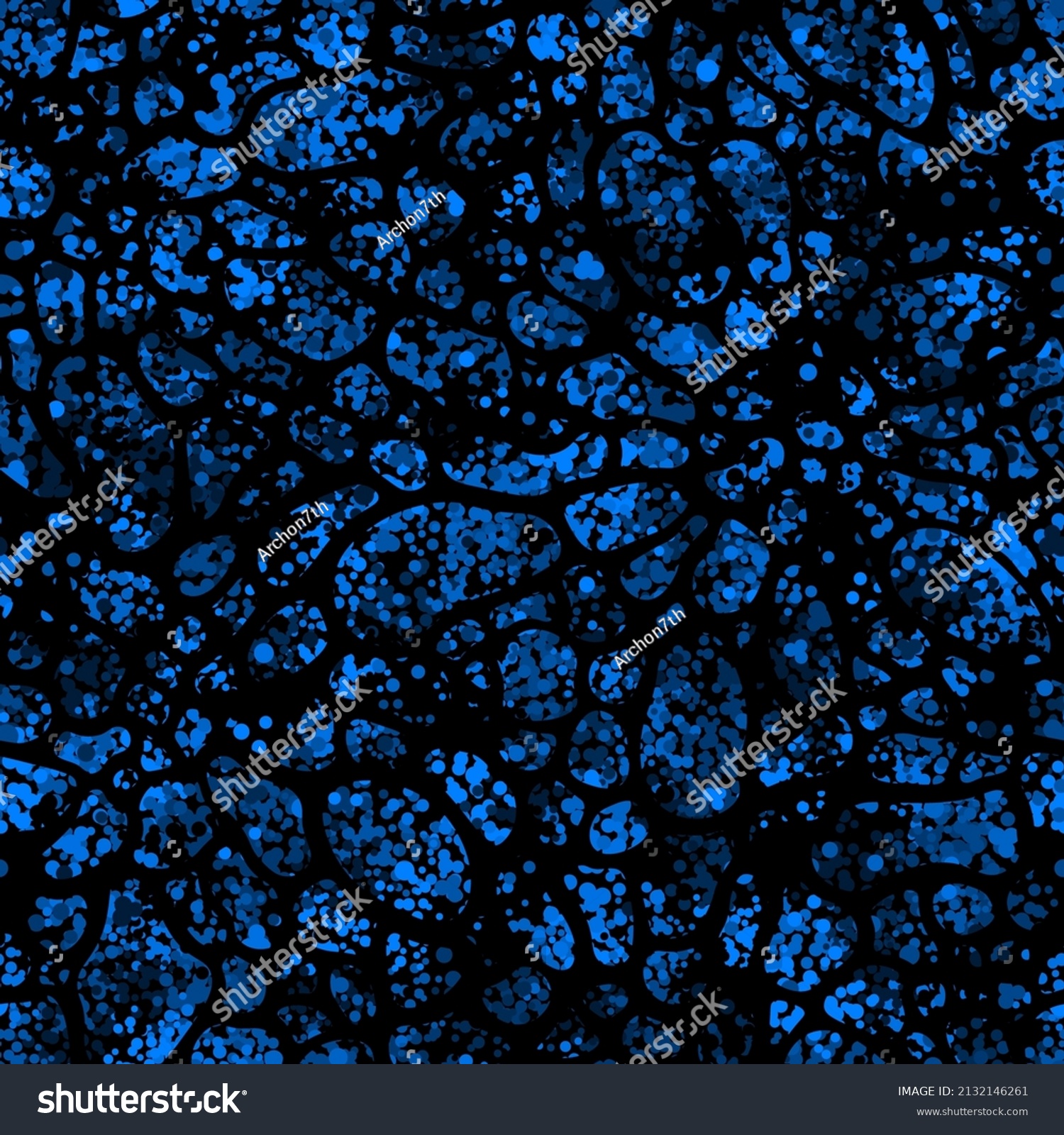 Azure Blue Cosmic Cells Vector Illustration Stock Vector (Royalty Free ...