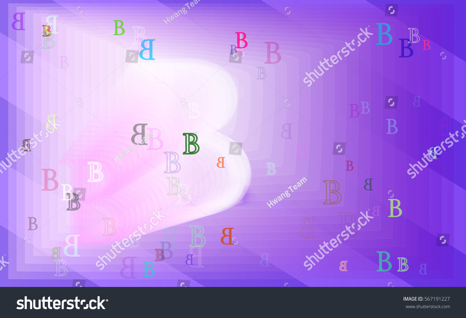 B Alphabet Design Background Stock Vector (Royalty Free) 567191227 ...