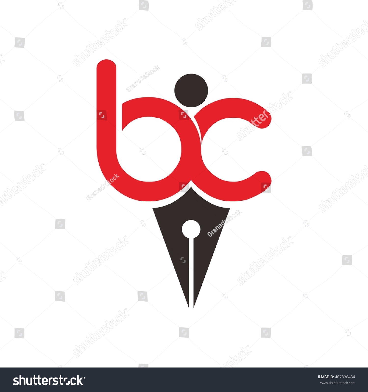 B C Initial Logo Design Template Stock Vector (Royalty Free) 467838434 ...