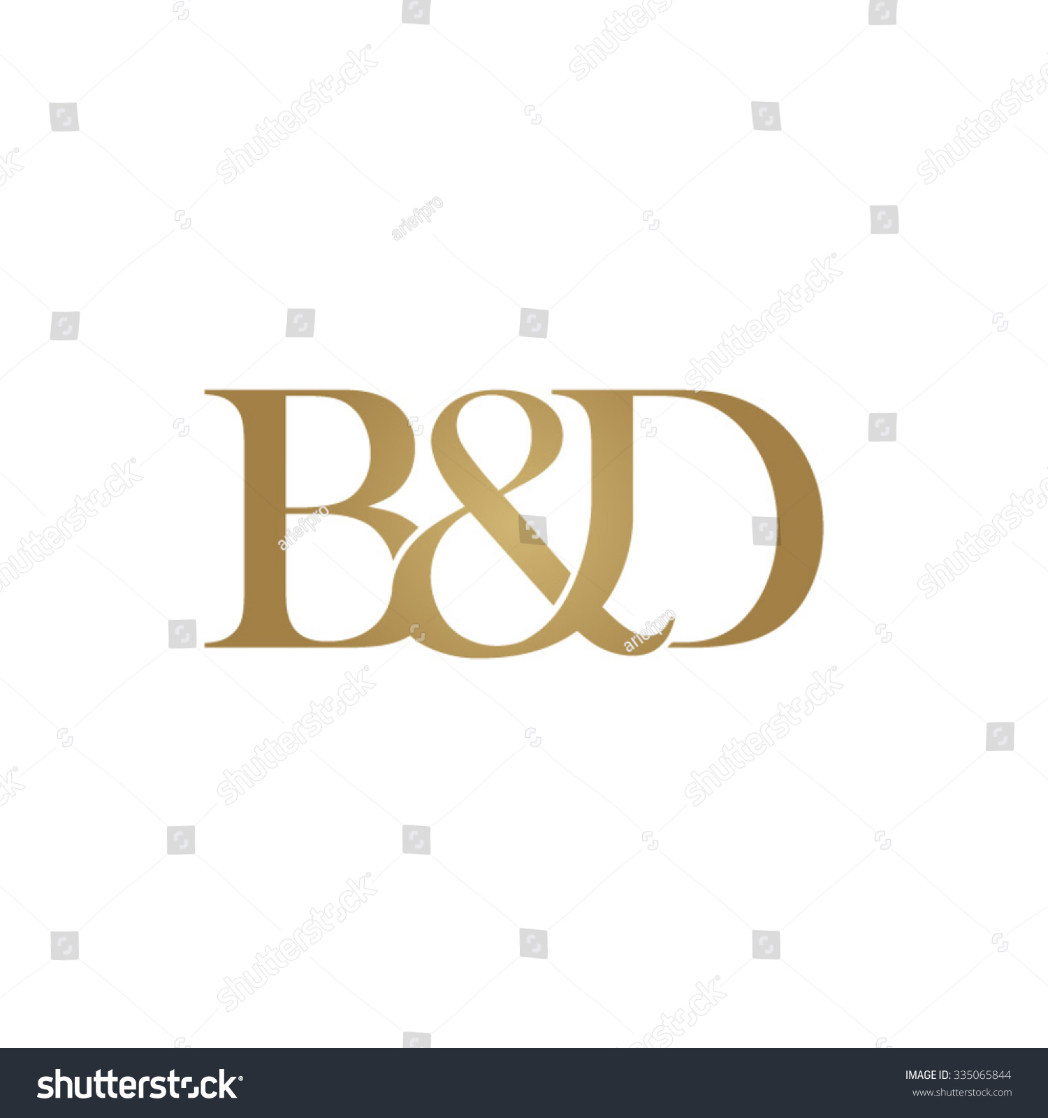 Bd Initial Logo Ampersand Monogram Logo Stock Vector (Royalty Free ...