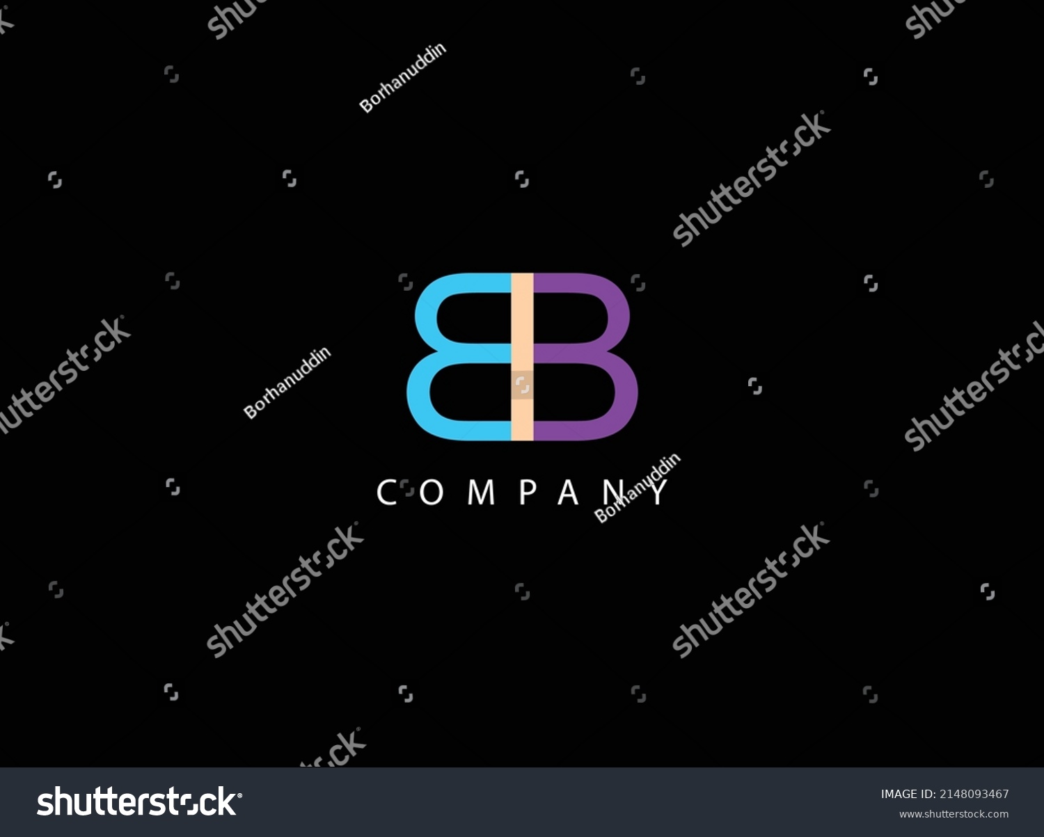 B Iconic Logo Template Stock Vector (Royalty Free) 2148093467 ...