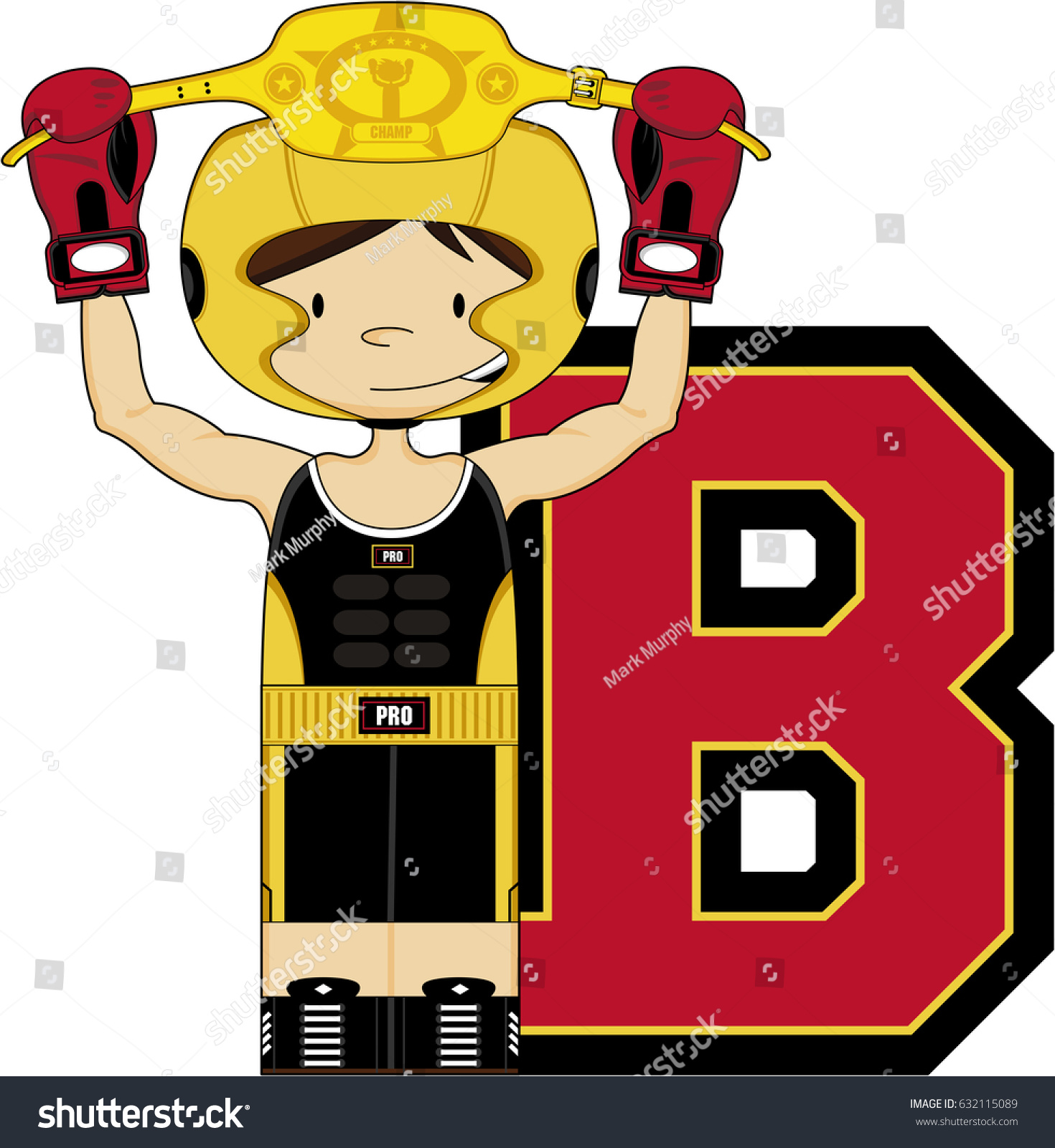 B Boxing Stock Vector (Royalty Free) 632115089 | Shutterstock
