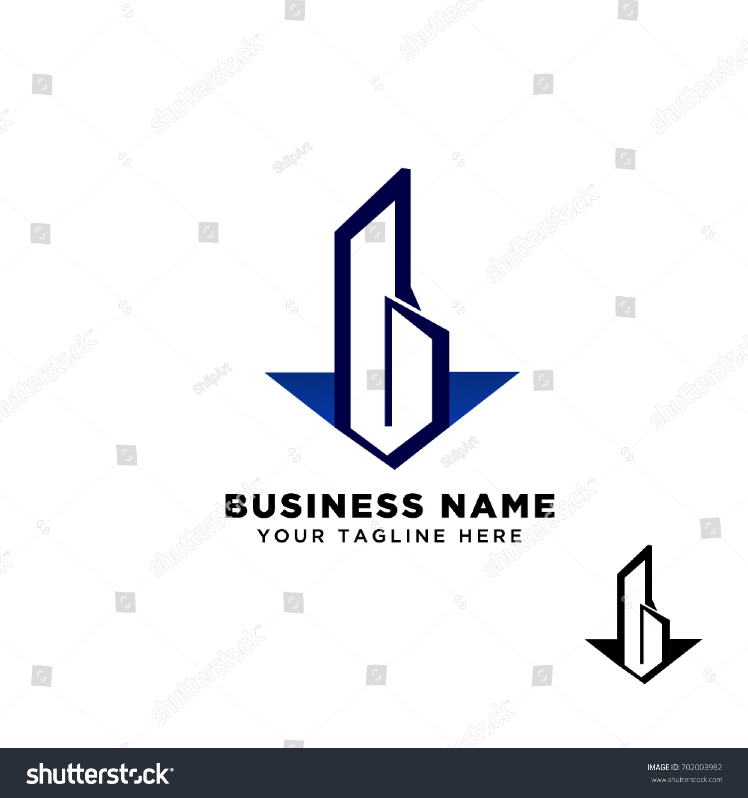 B Letter Building Stock Vector (Royalty Free) 702003982 | Shutterstock