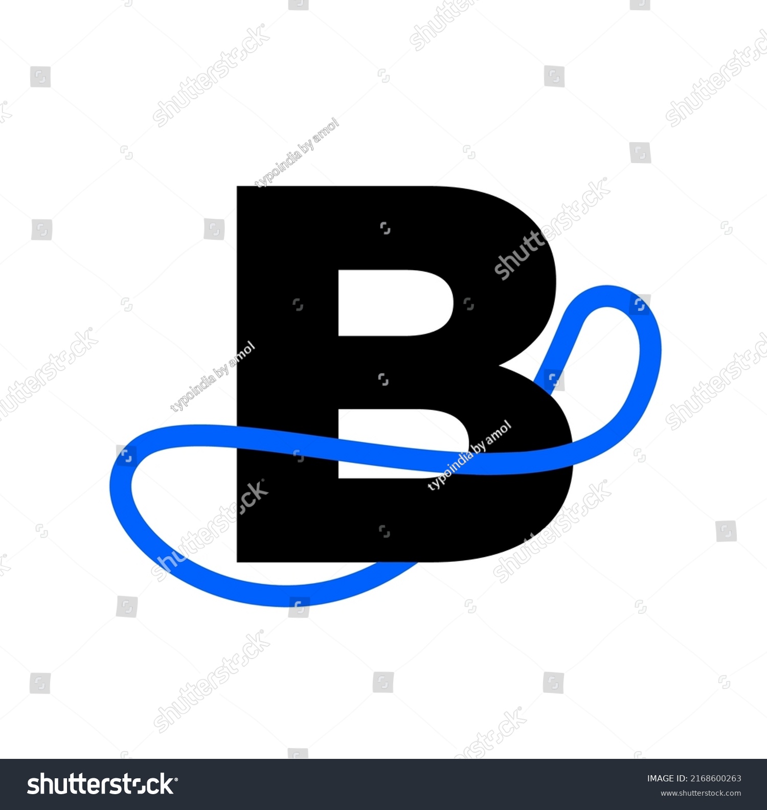 B Letter Infinity Symbol B Infinity Stock Vector (Royalty Free ...