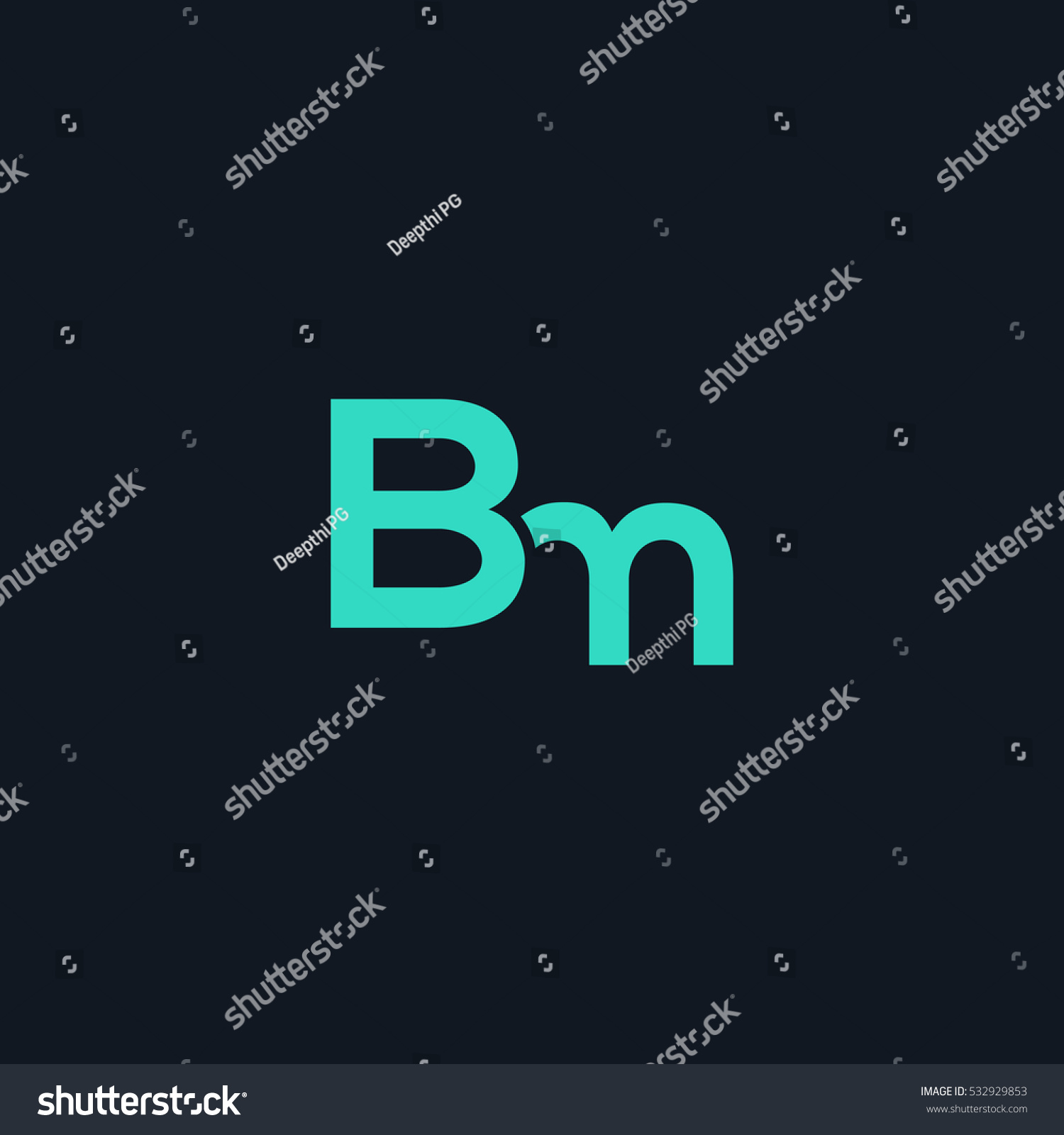 B M Letter Logo Design Vector Stock Vector (Royalty Free) 532929853 ...