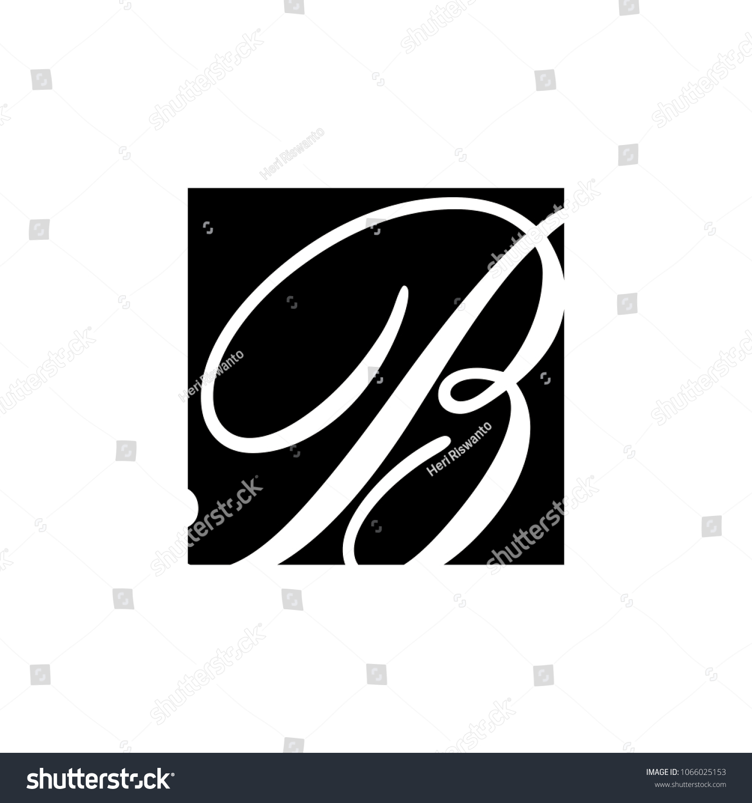 B Square Vector Logo Stock Vector (Royalty Free) 1066025153 | Shutterstock