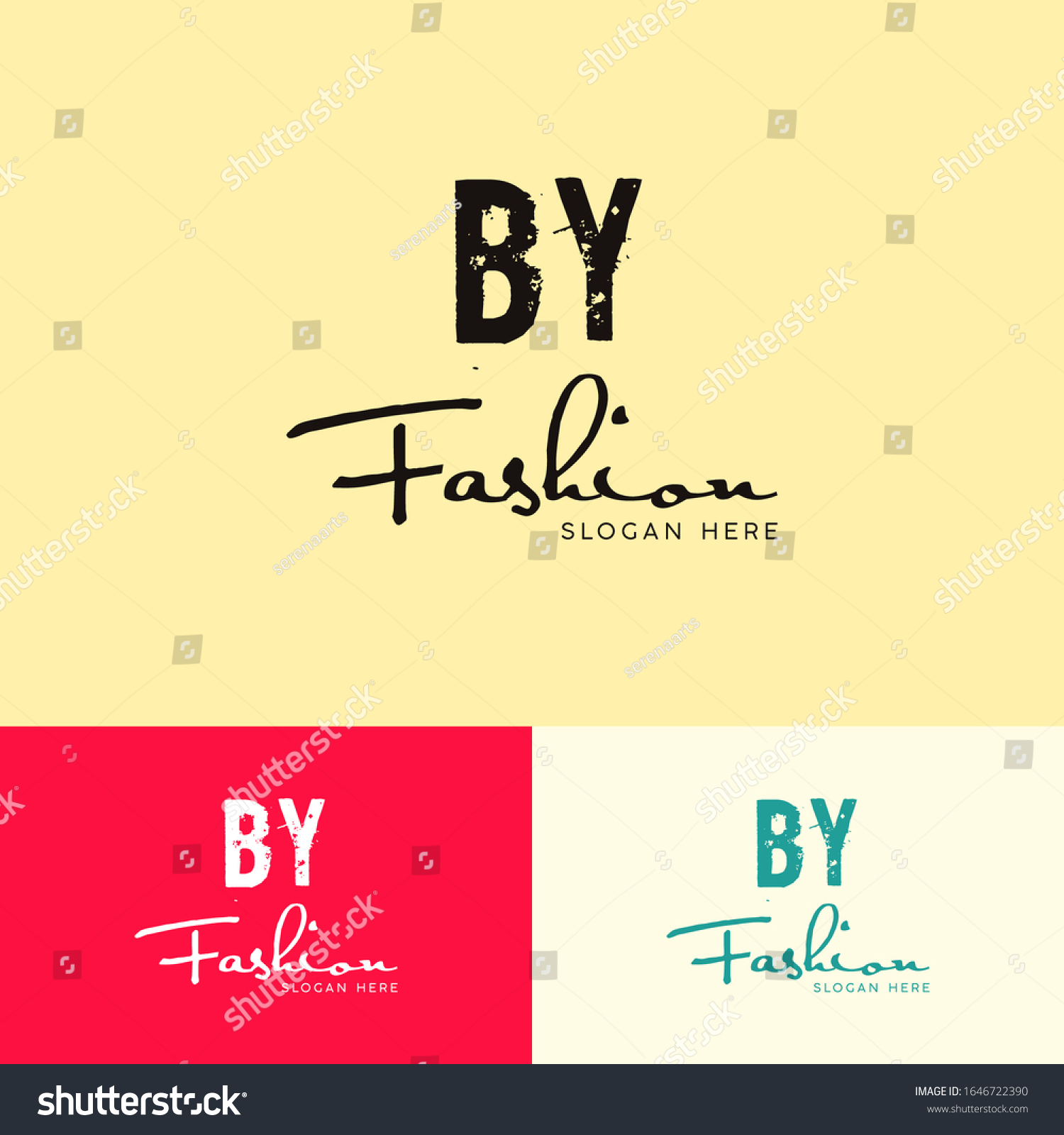 B Y B Y Initial Brush Stock Vector (Royalty Free) 1646722390 | Shutterstock