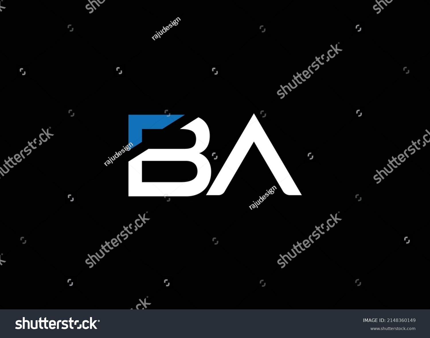 Ba Logo Design Template Vector Graphic Stock Vector (Royalty Free ...