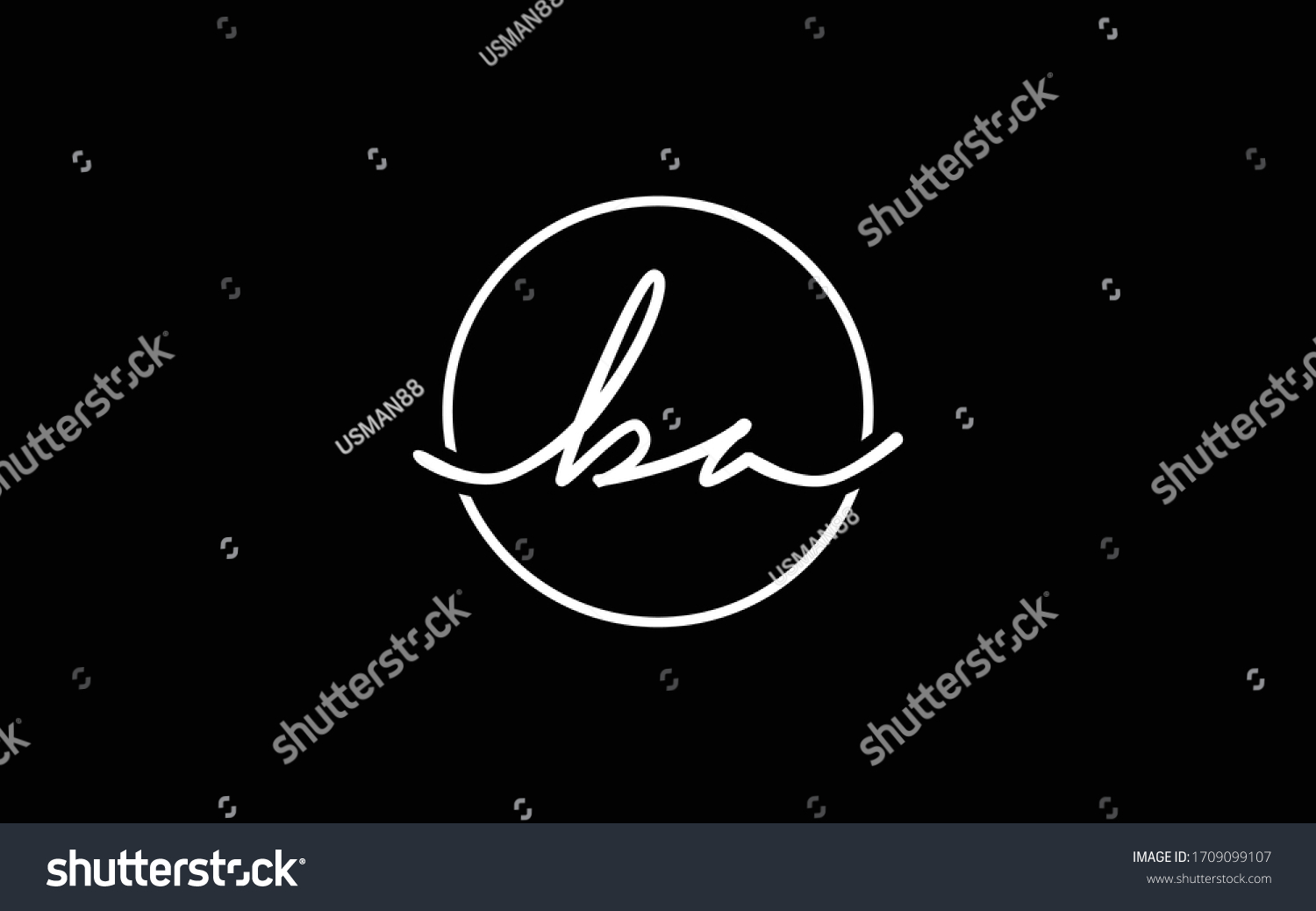 Ba Ab B Lowercase Cursive Letter Stock Vector (Royalty Free) 1709099107 ...