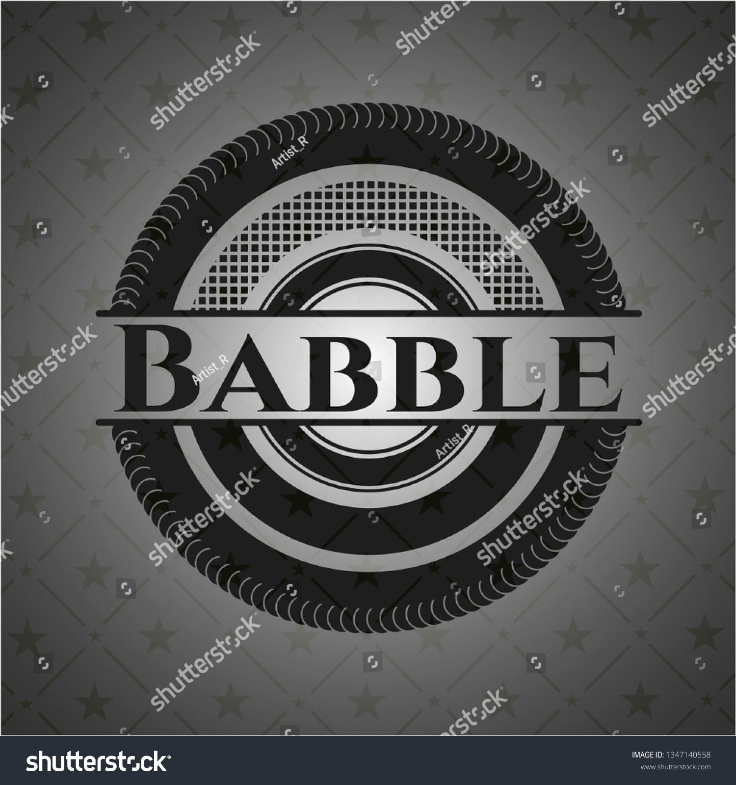 Babble Dark Icon Emblem Stock Vector (Royalty Free) 1347140558 ...