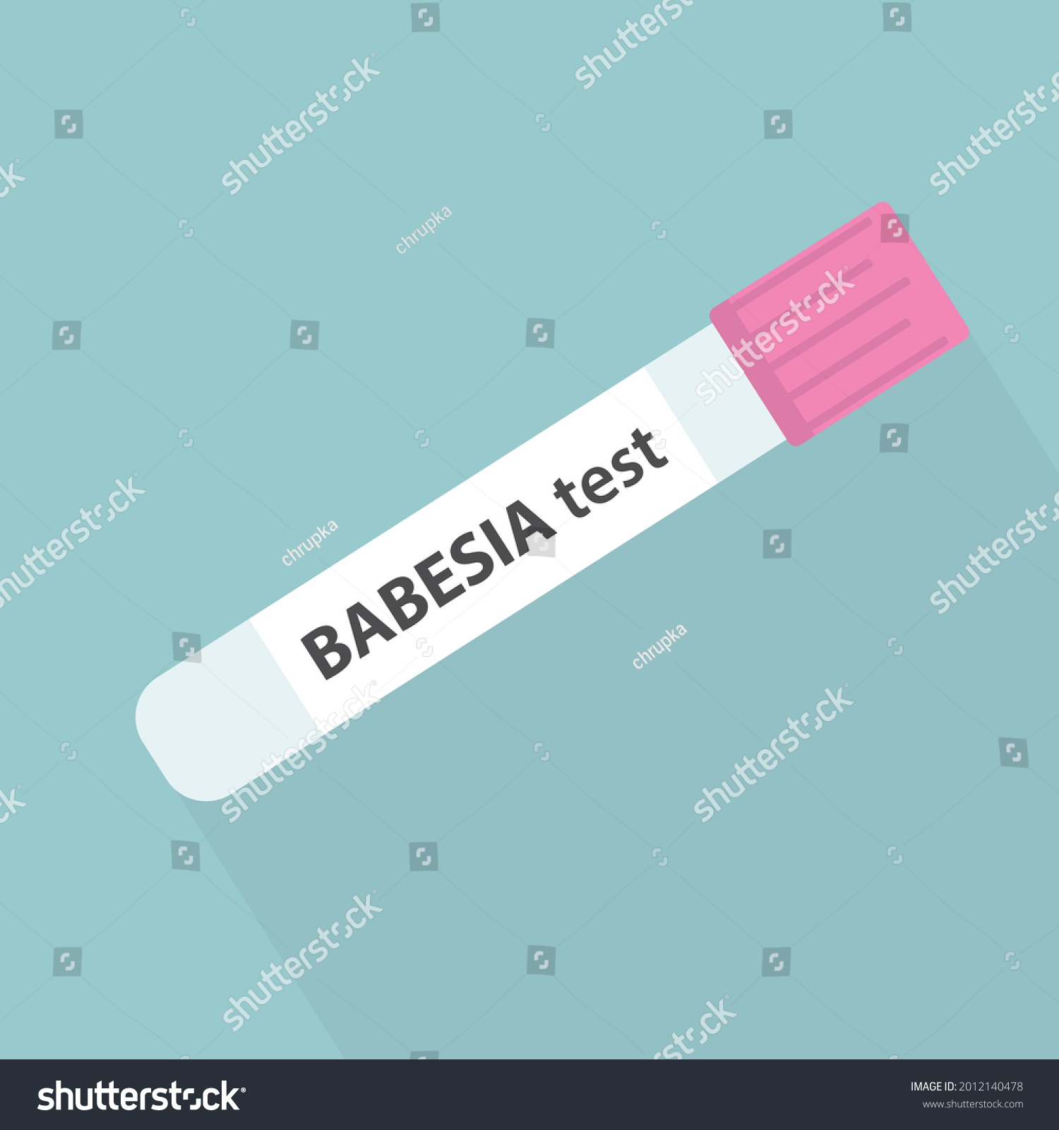 Babesia Blood Test Vector Illustration Stock Vector (Royalty Free ...