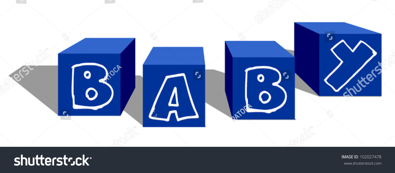 Baby Cube Stock Vector (Royalty Free) 102027478 | Shutterstock