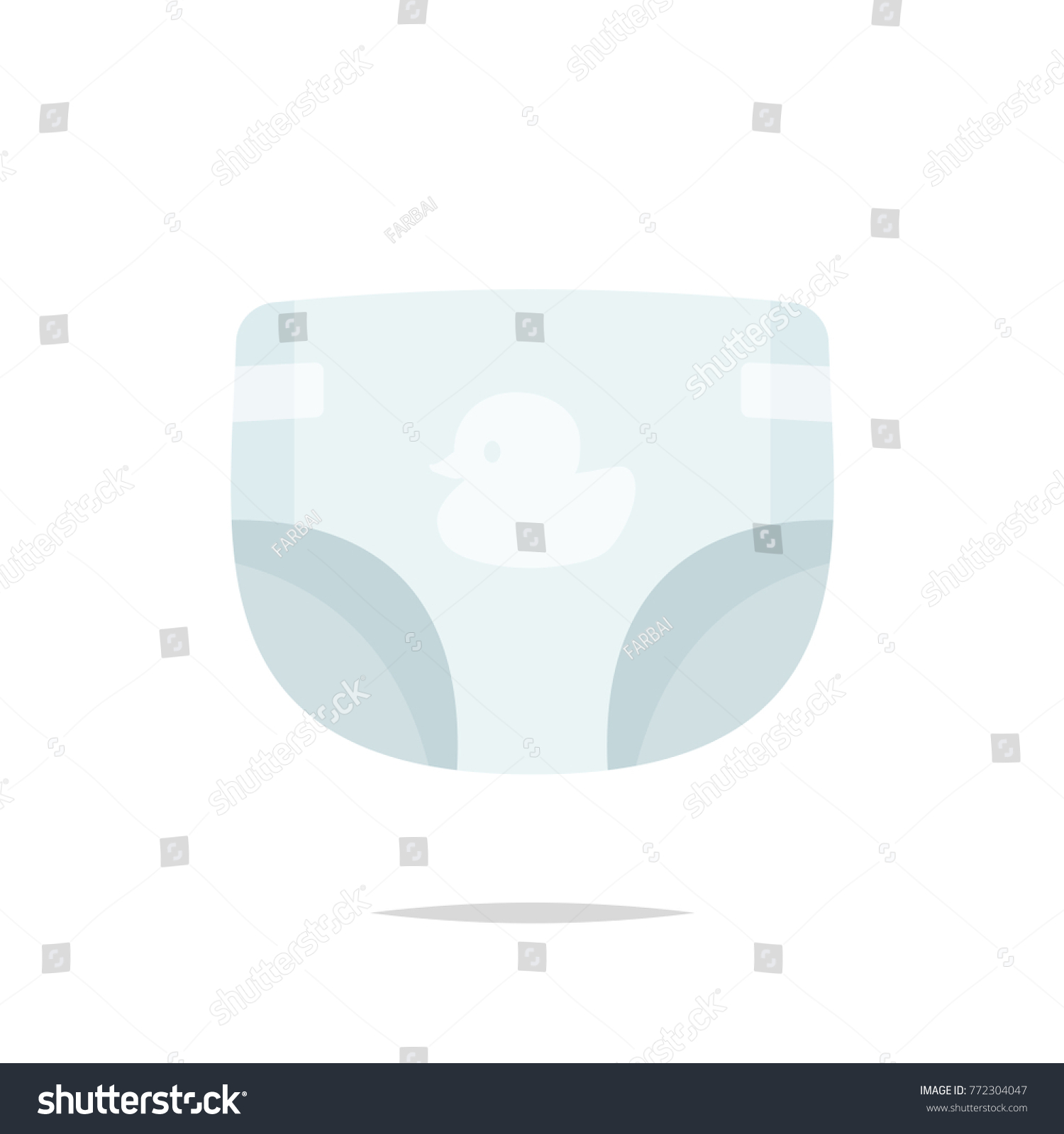 Baby Diaper Vector Stock Vector (Royalty Free) 772304047 | Shutterstock