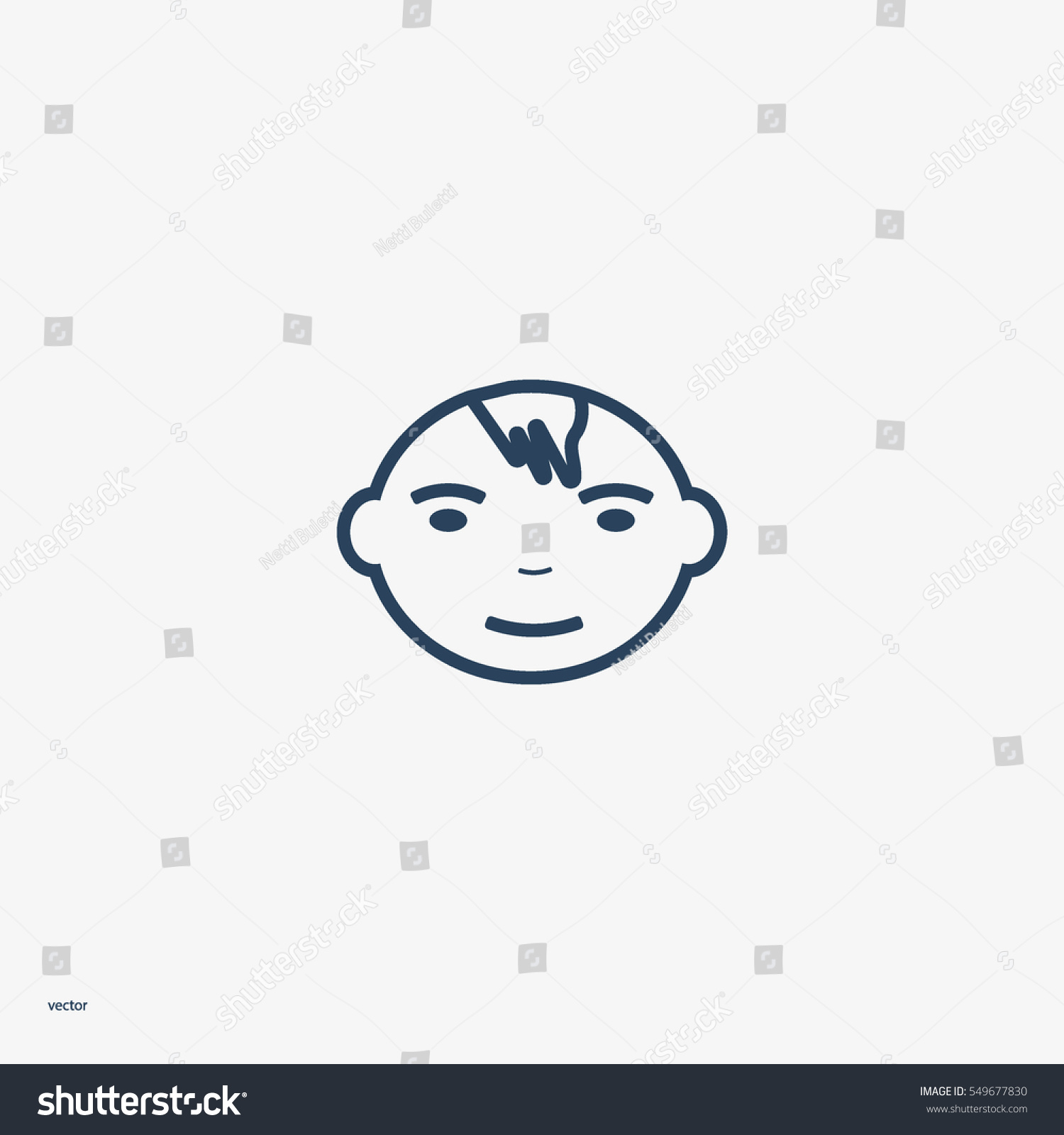 Baby Face Stock Vector (Royalty Free) 549677830 | Shutterstock