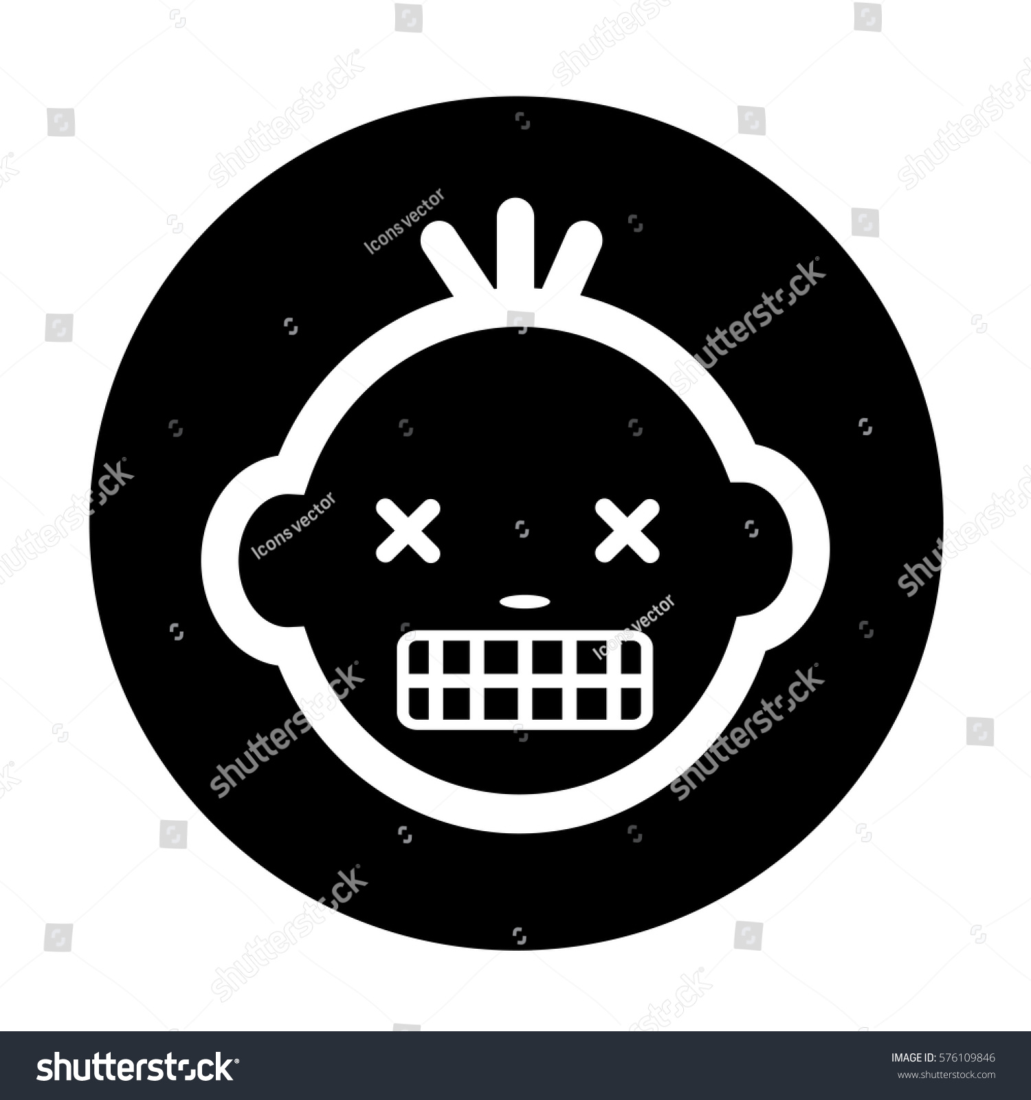 Baby Face Icon Stock Vector (Royalty Free) 576109846 | Shutterstock